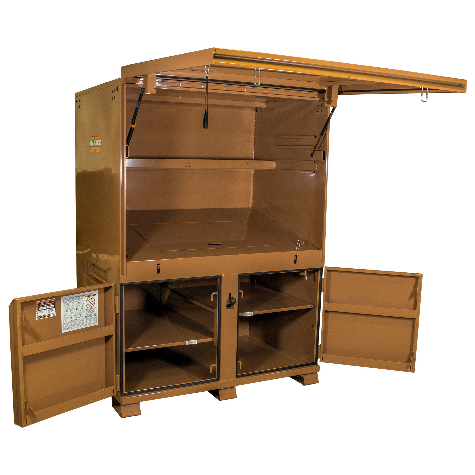 KNAACK Field Station Jobsite Box, 120.7 Cu. Ft., 60in.W x 44in.D x 82 ...