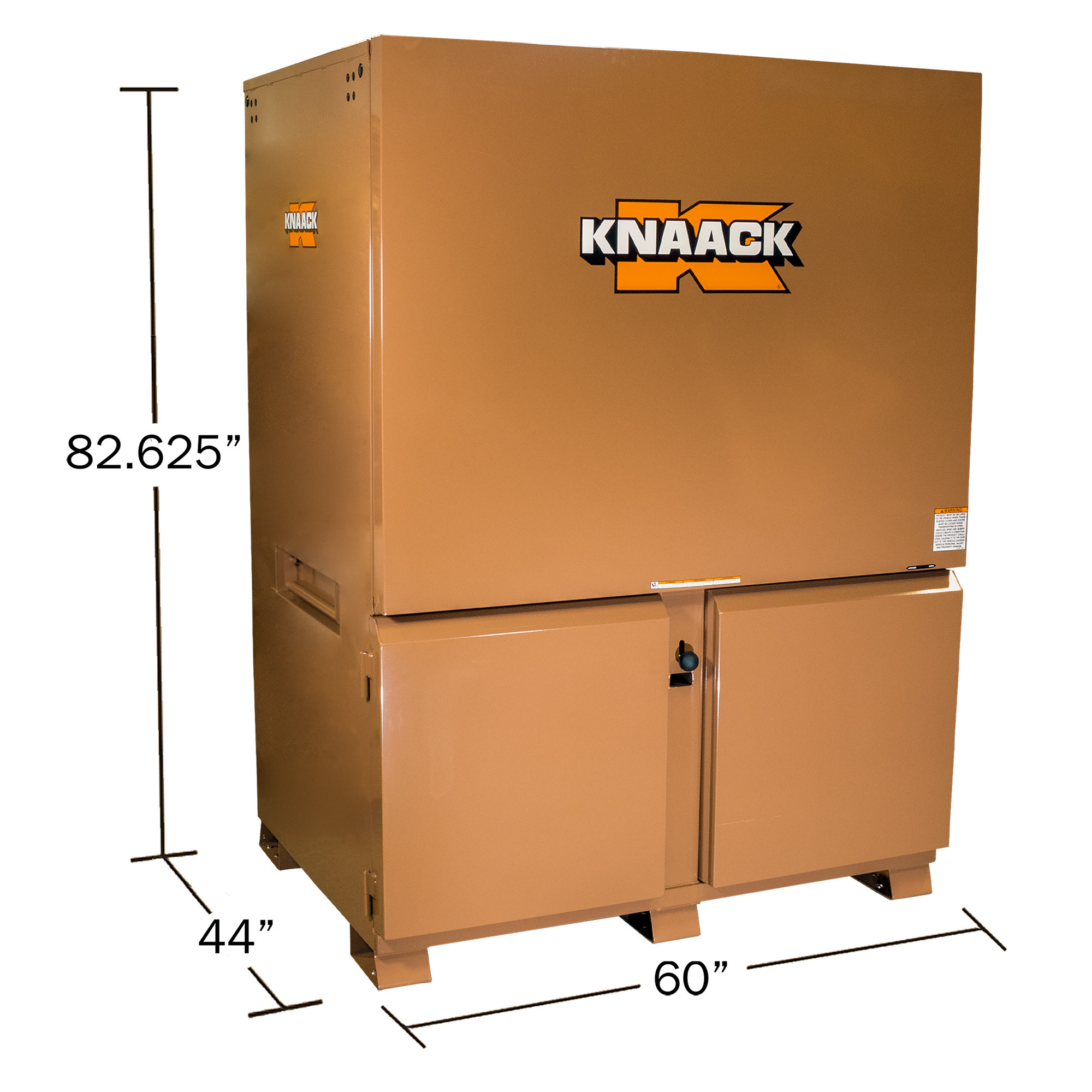 KNAACK Field Station Jobsite Box, 120.7 Cu. Ft., 60in.W x 44in.D x 82 ...