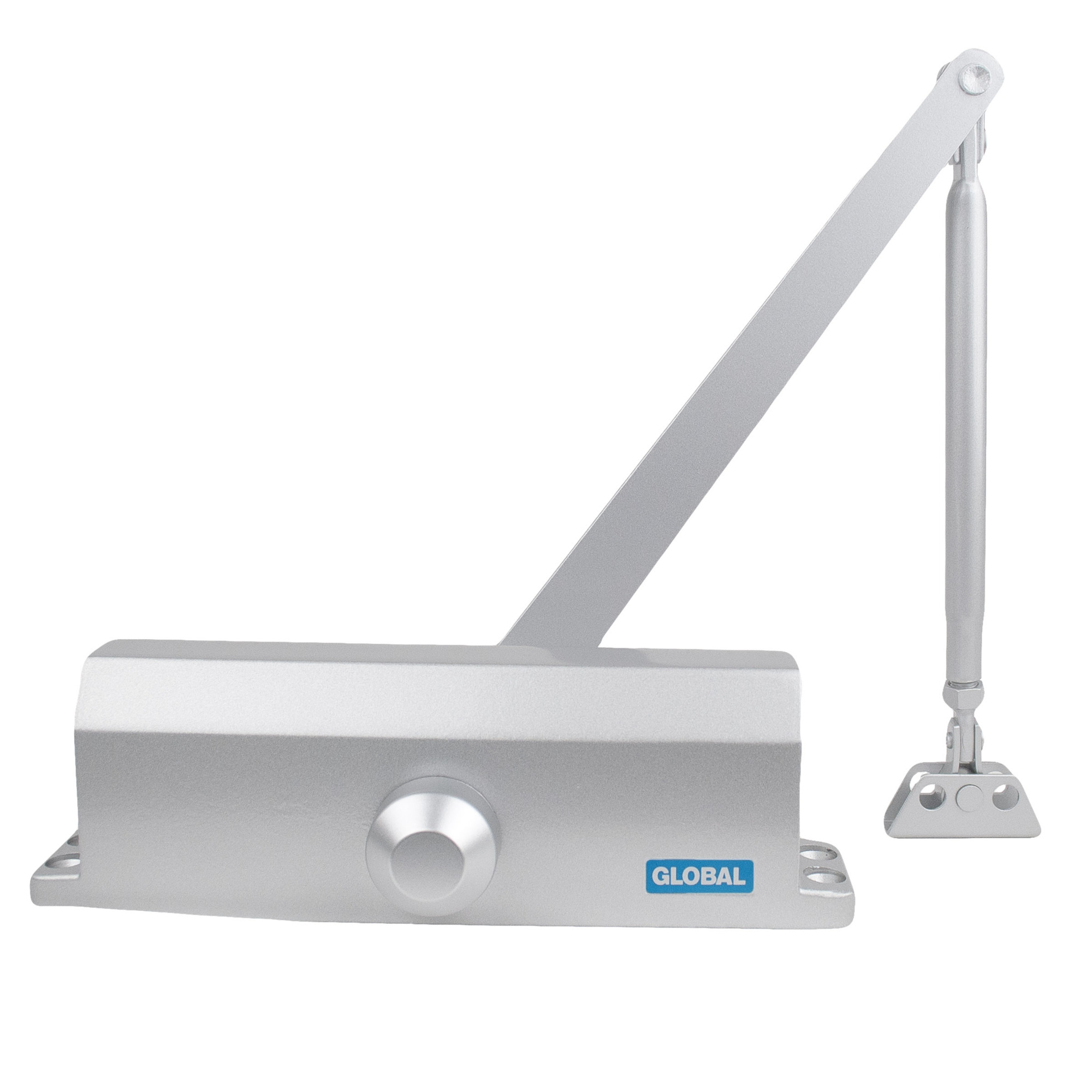 Global Door Controls, Commercial Grade 3 Door Closer with Backcheck in ...