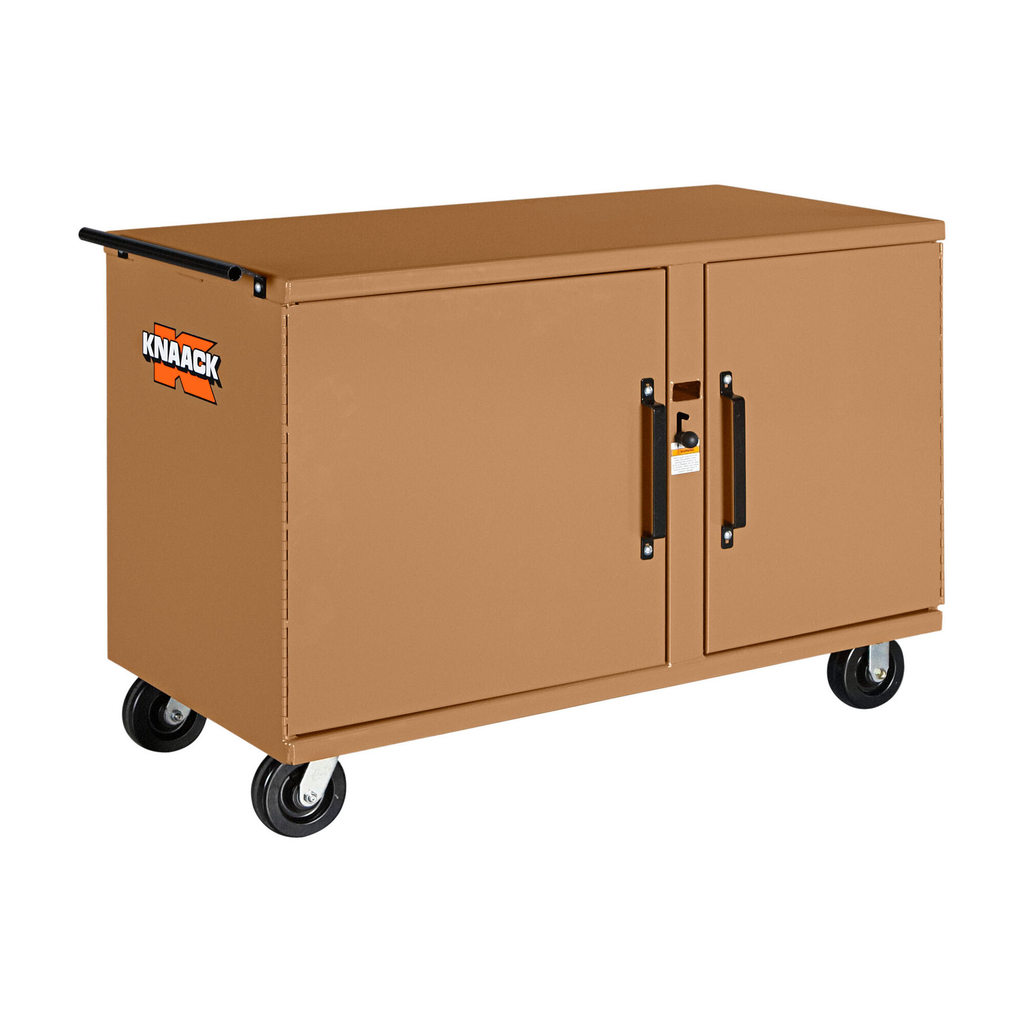 KNAACK Storagemaster Rolling Workbench, Tan, 25 Cu. Ft., 46.25in.W x ...