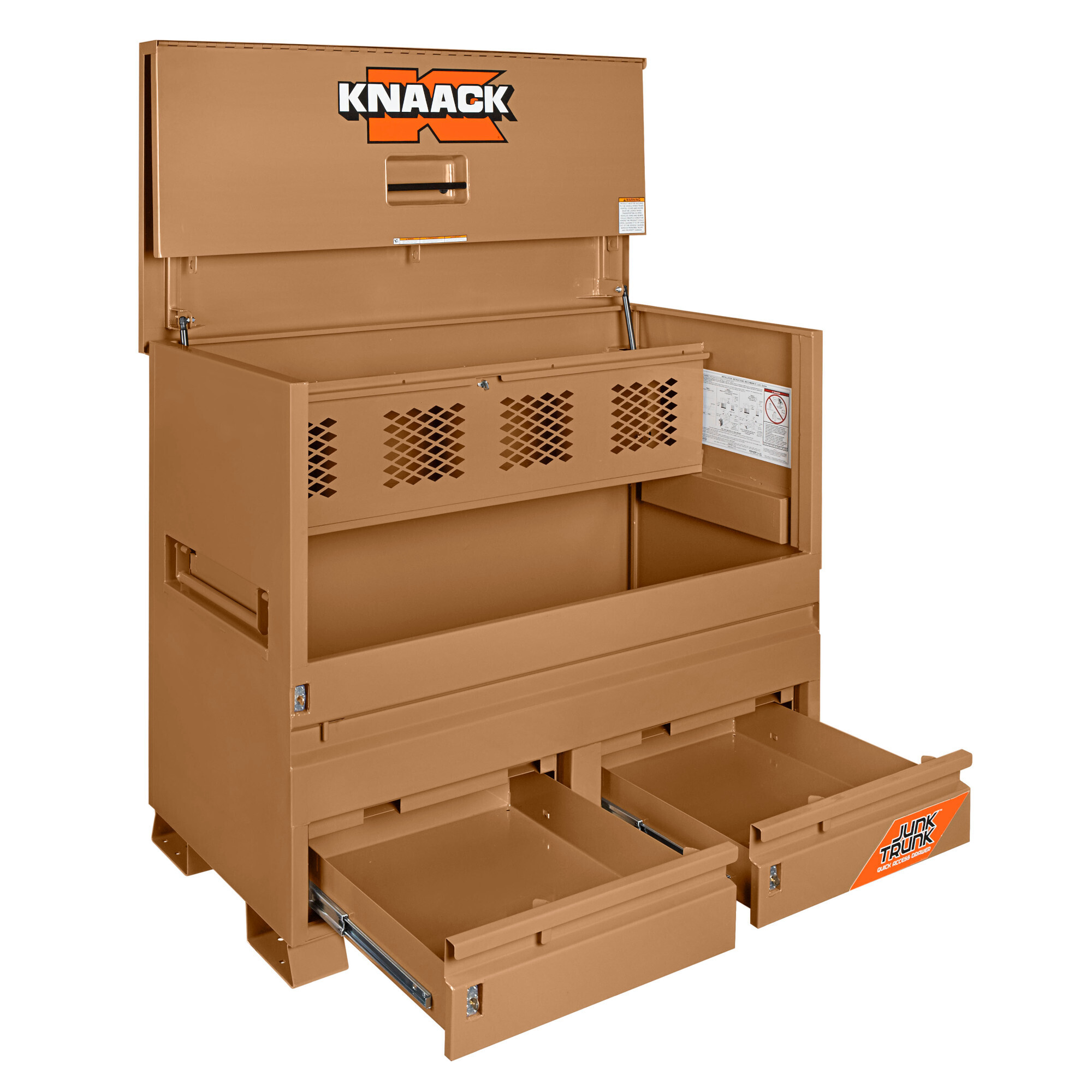 KNAACK Storagemaster Piano Box with Junk Trunk, Tan, 43.8 Cu. Ft., 60in ...