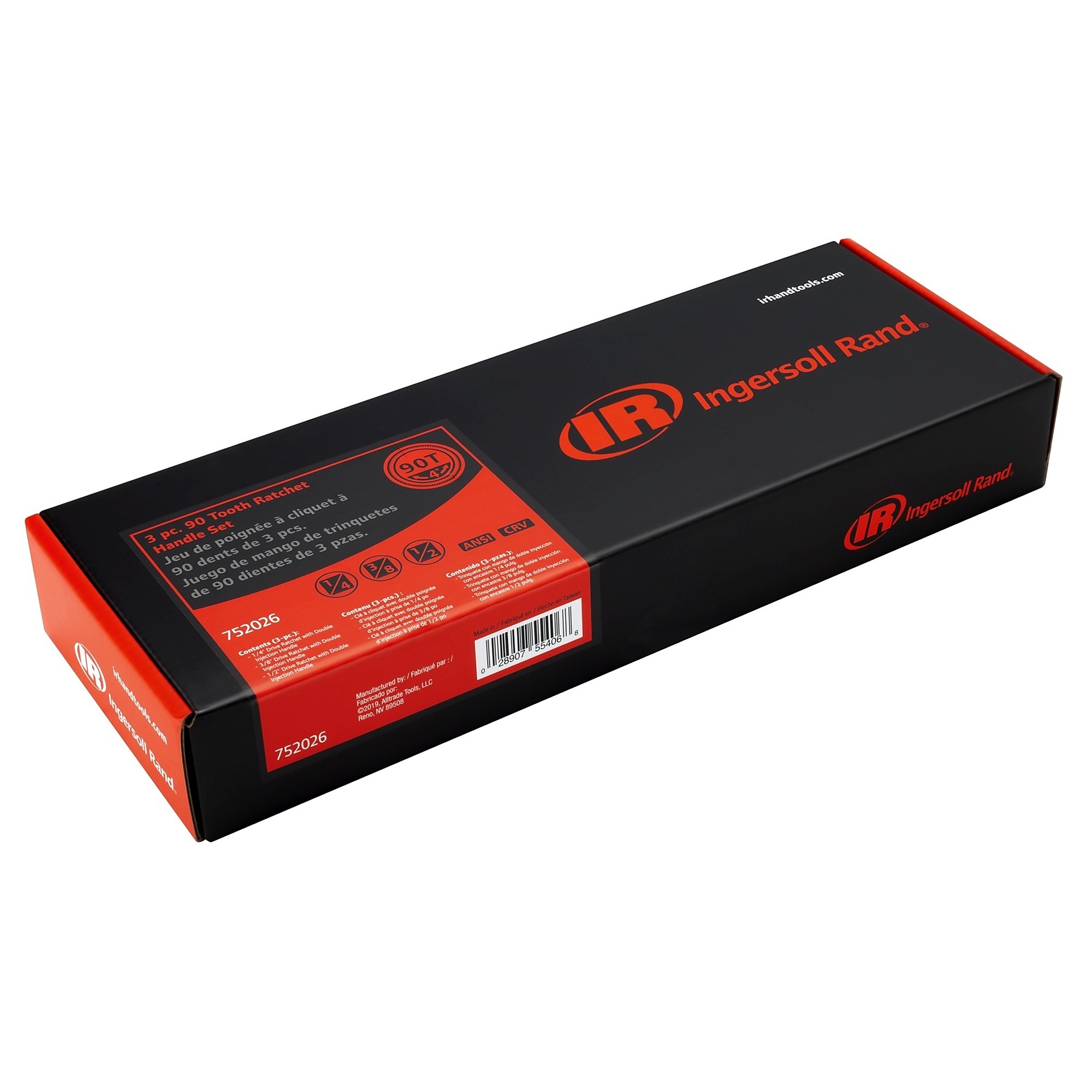 Ingersoll Rand 3-Pc. Ratchet Master Set, 90-Tooth, Model #752026 ...