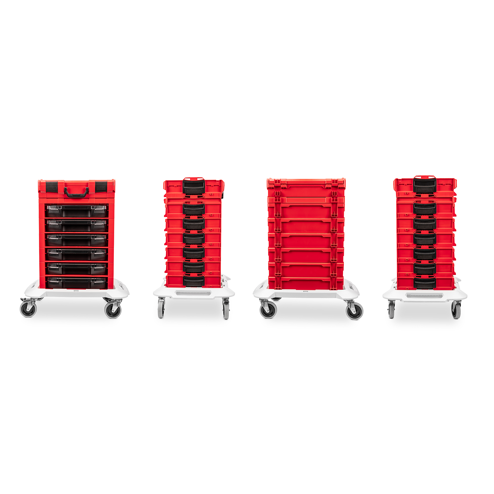 TEKTON 6-Drawer Rolling Stack with Shallow Tool Box (L-BOXX 1) and ...