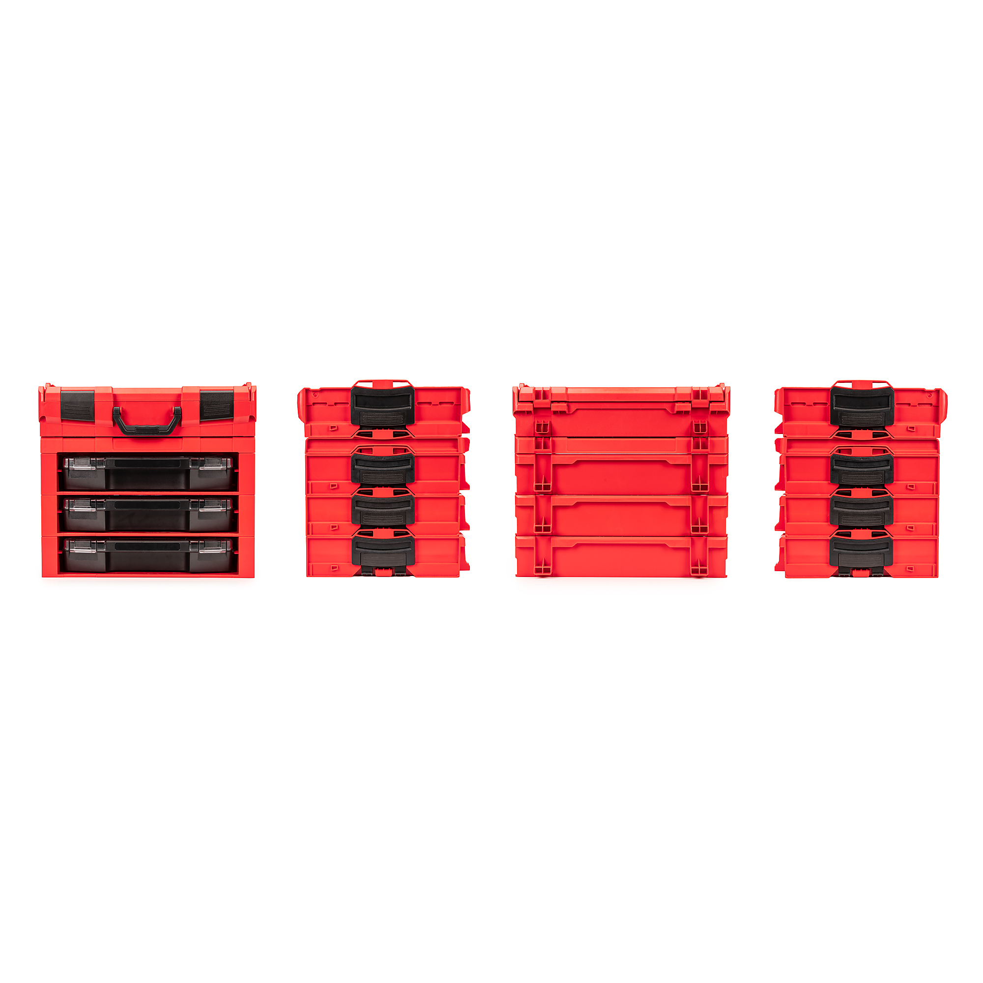 TEKTON 3-Drawer Stack with Shallow Tool Box (L-BOXX 1) and Organizer ...