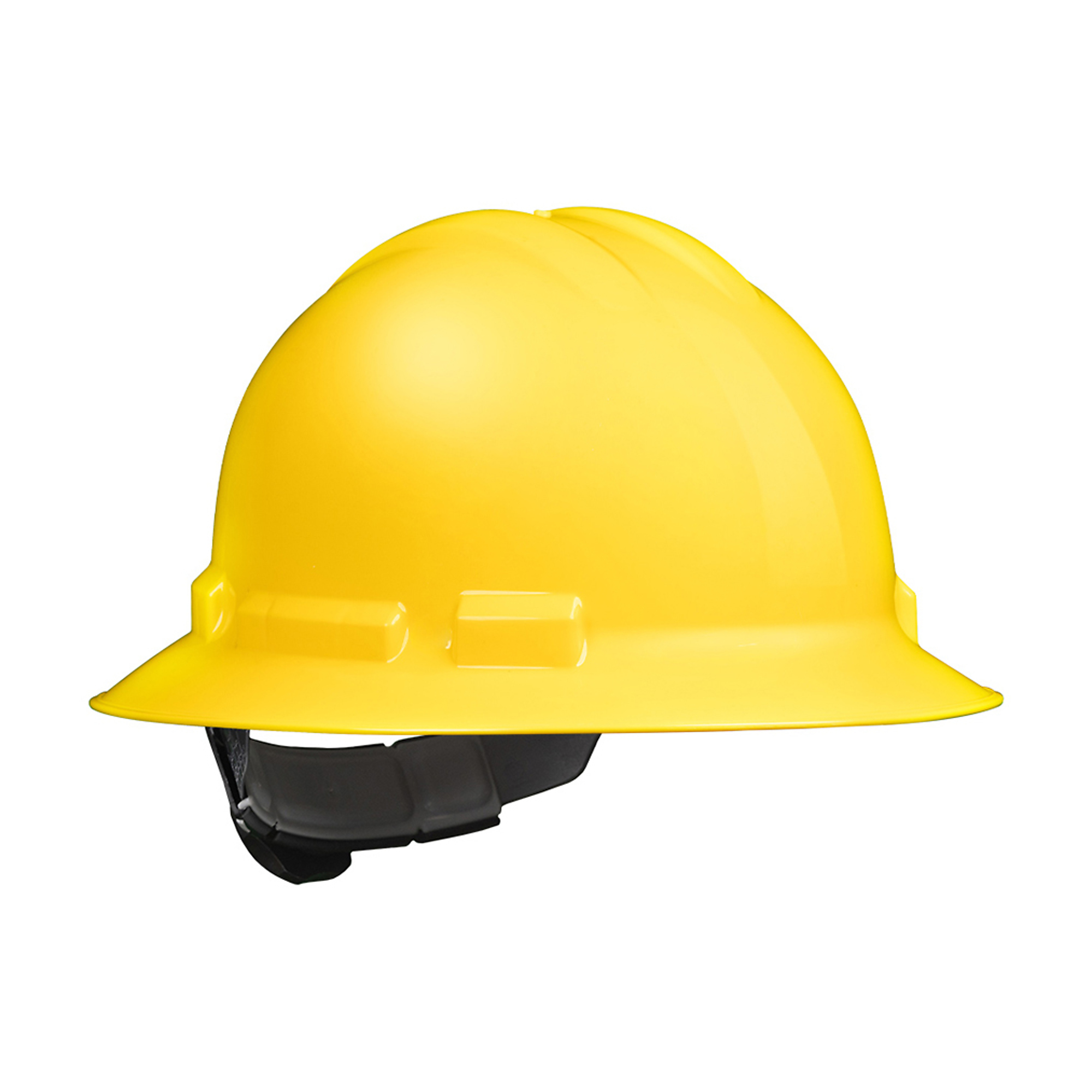 Malta Dynamics 4 Pt. Ratchet Full Brim Hard Hat, Yellow, Type 1, Class ...