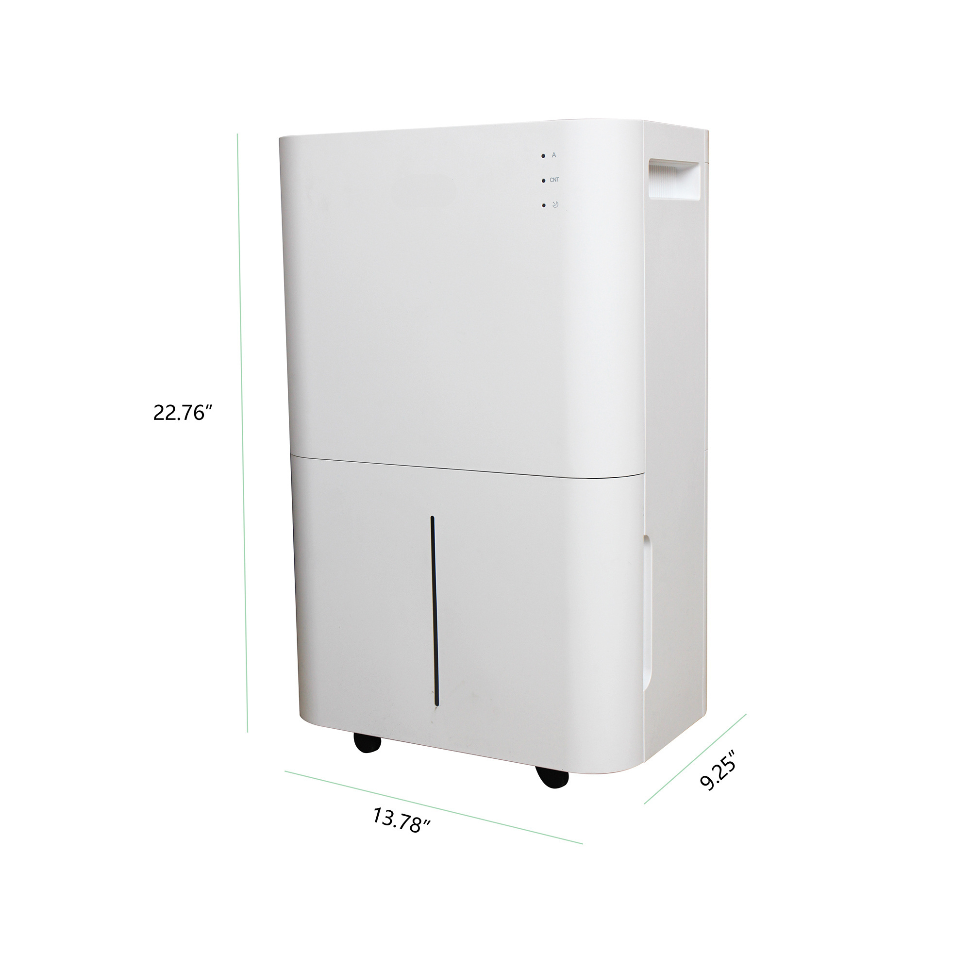 50 pt. 4,000 sq. ft. Dehumidifier for Home in. White, with 1 Gal ...