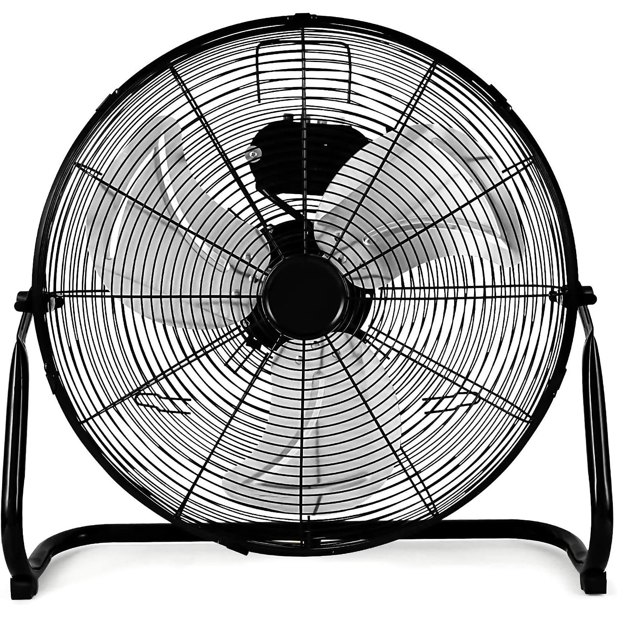 20-Inch High Velocity Floor Fan with Roll Booster, 3-Speed, Tilt Head ...