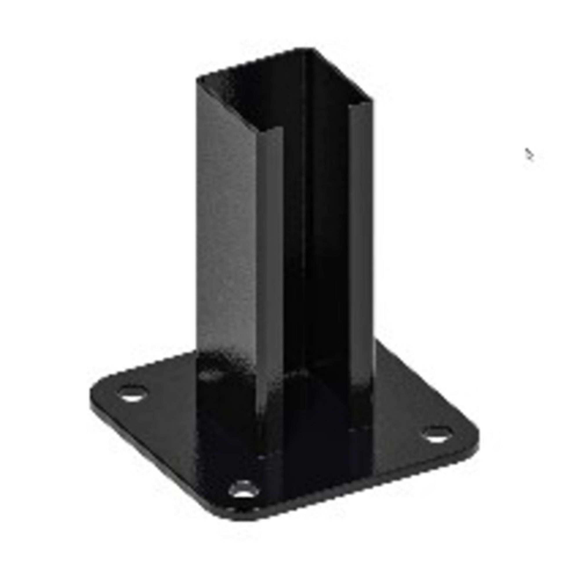 Tarter Square 5 in. x 5 in. x 6 in. Steel Fence Post Anchor for Square ...