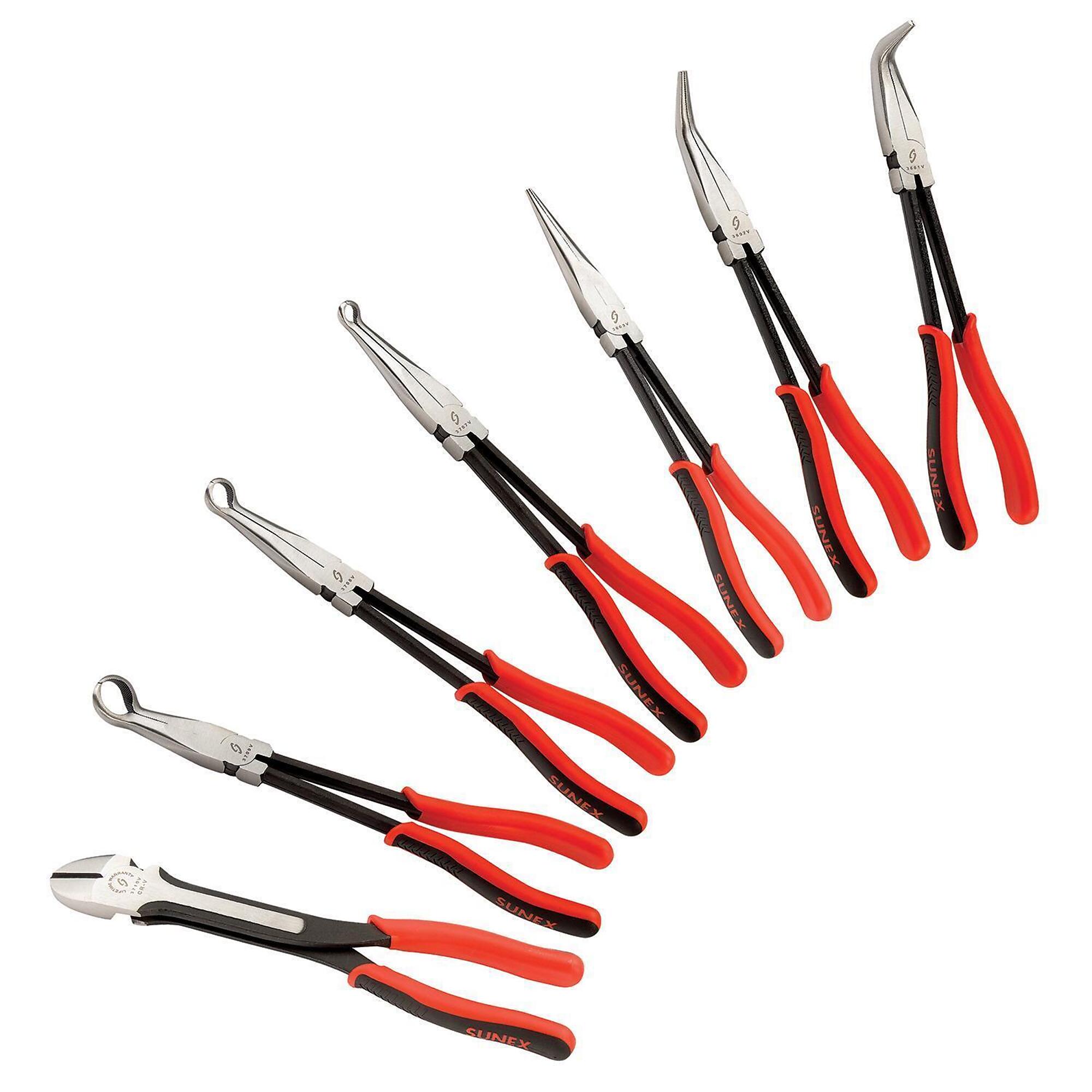 Sunex Tools, Model # 3613V, 7-Piece Long Reach Pliers Set | Northern Tool