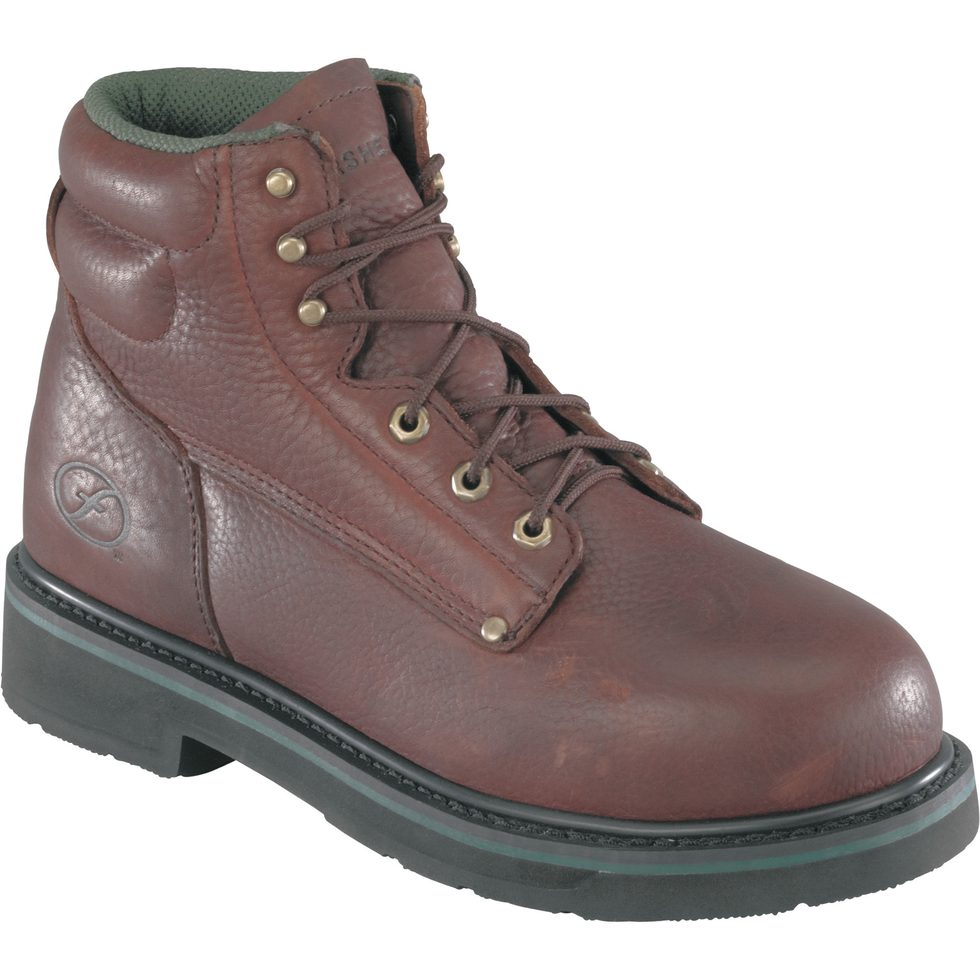 Florsheim Men's 6in. Steel Toe Work Boots — Black Walnut, Size 9 1/2 ...