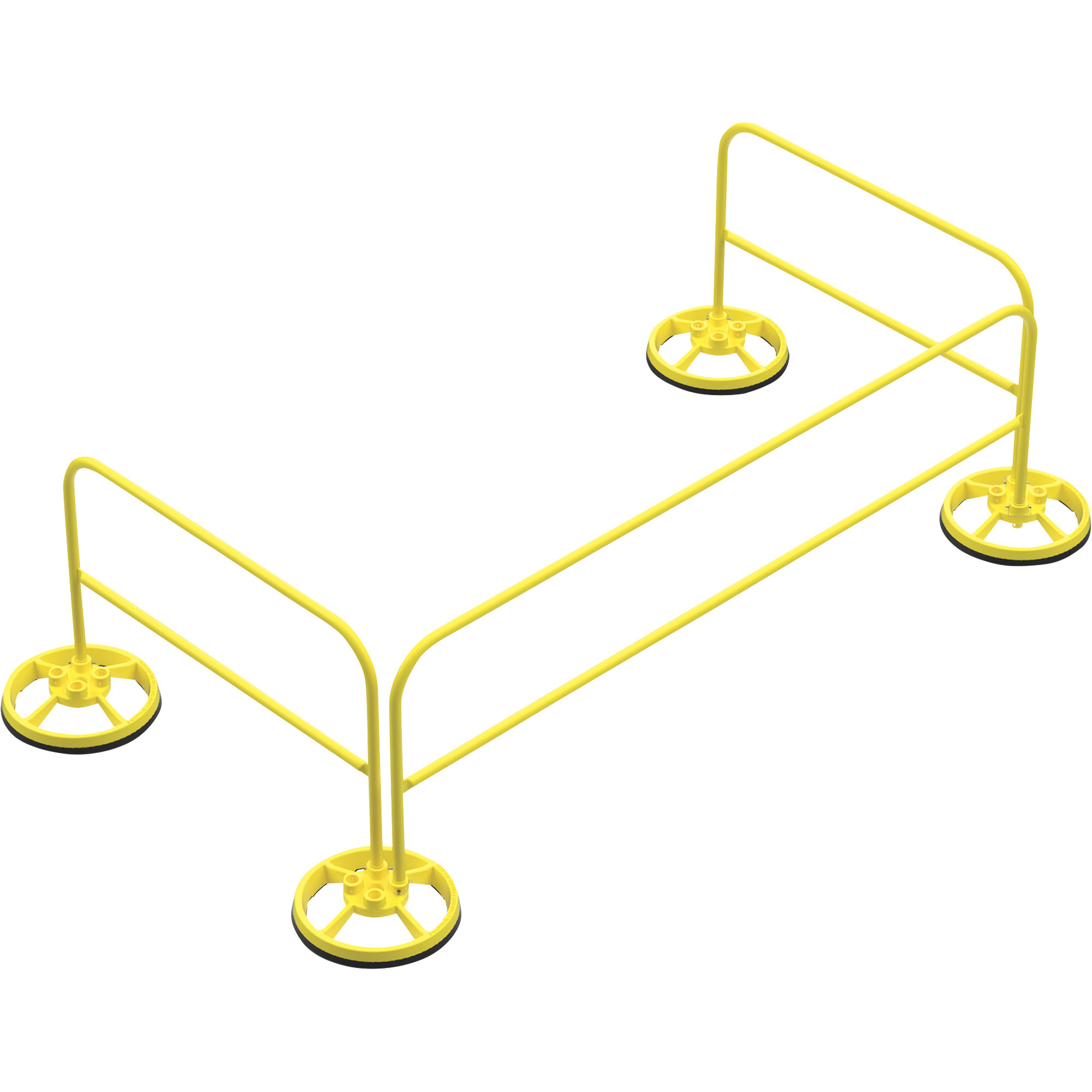 Safety Rail Co. Mobile Rail Kit, Yellow, 10ft., Model# 401028 ...