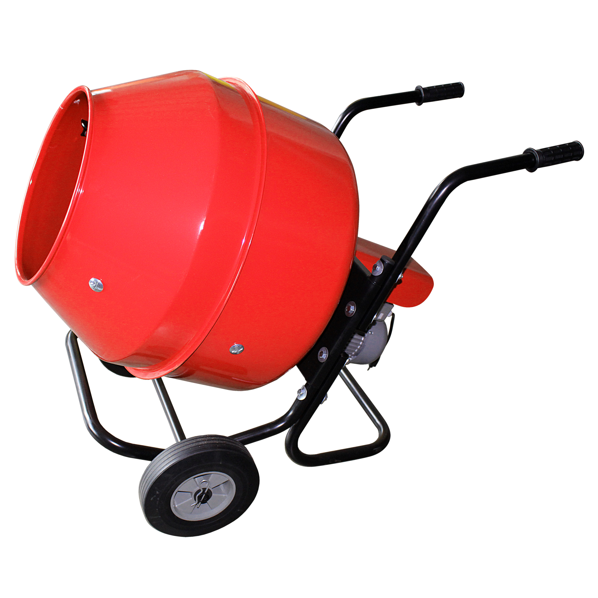 Crown Max Mix Steel, 3 Cubic Feet Wheel Barrow Style Concrete Mixer, 0. ...