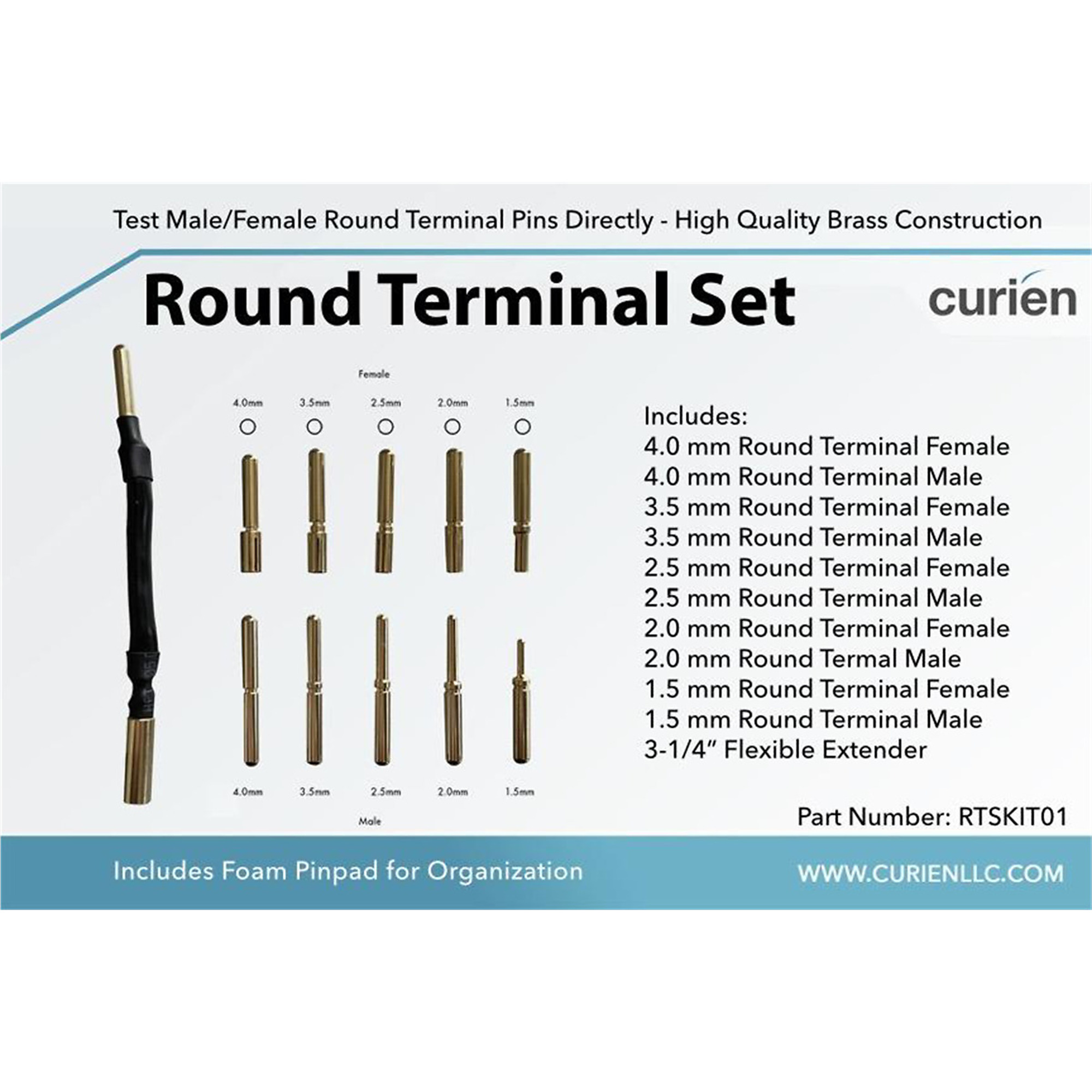 PREMIUM GOLD PLATED ROUND TERMINAL SET | Northern Tool