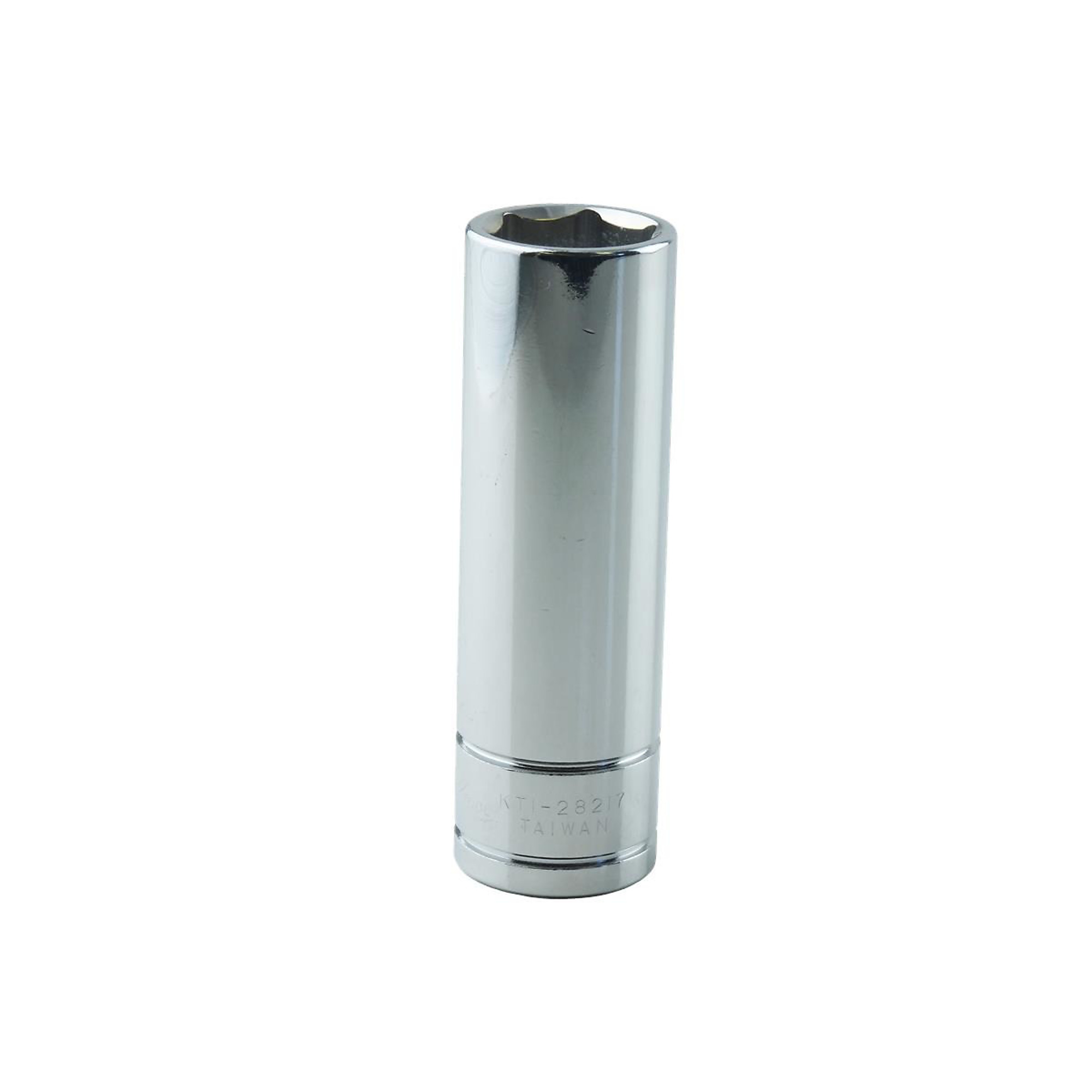 K Tool International Deep Socket — 17mm, 1/2in. Drive, 6-Point, Chrome Vanadium Steel, Model ...