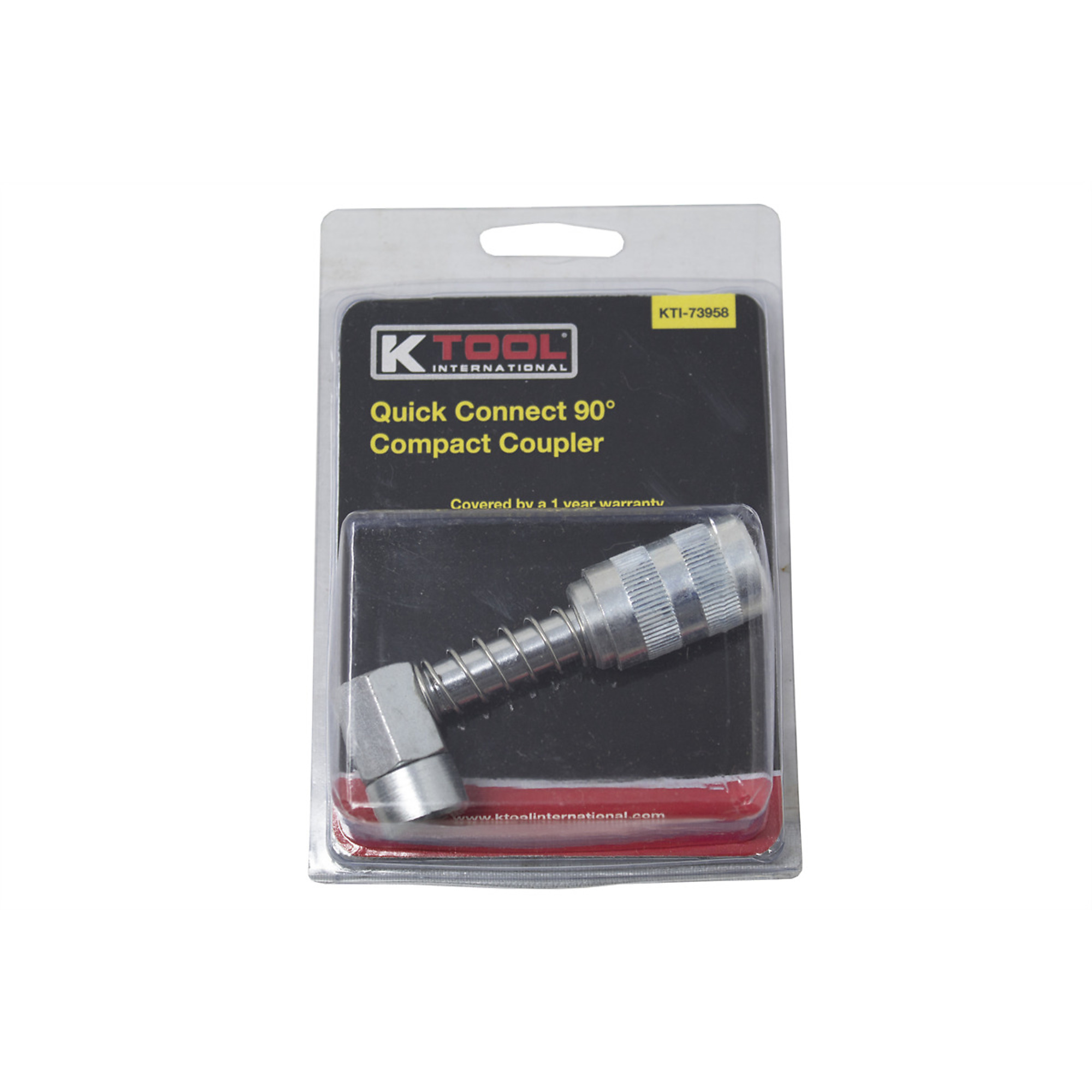 K Tool International Grease Coupler Compact Quick Connect 90 degree ...