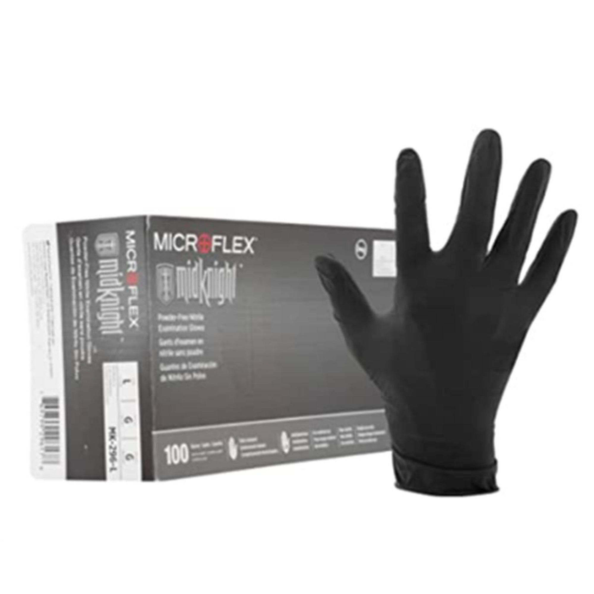 Microflex Black Nitrile Powder Free Gloves | Northern Tool