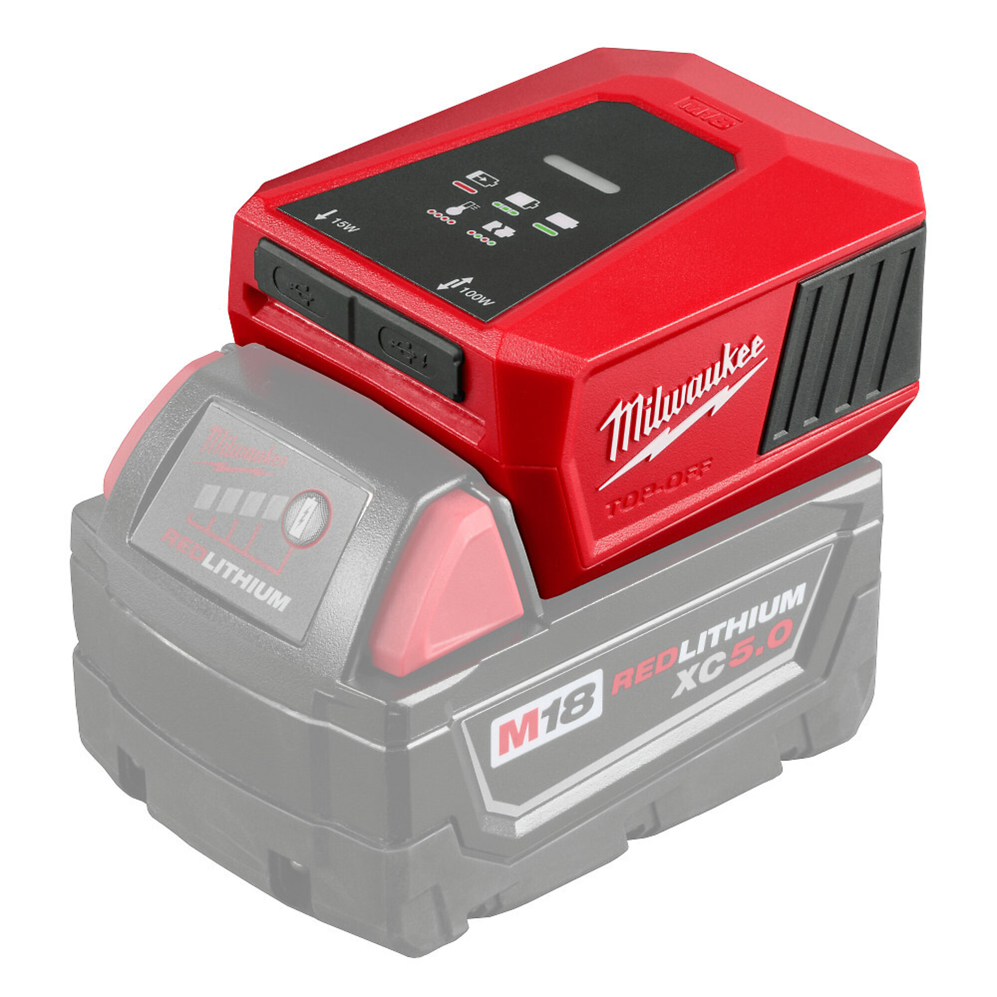 Milwaukee M18 Top-Off™ Charger and Power Supply, Model# 2847-20 ...