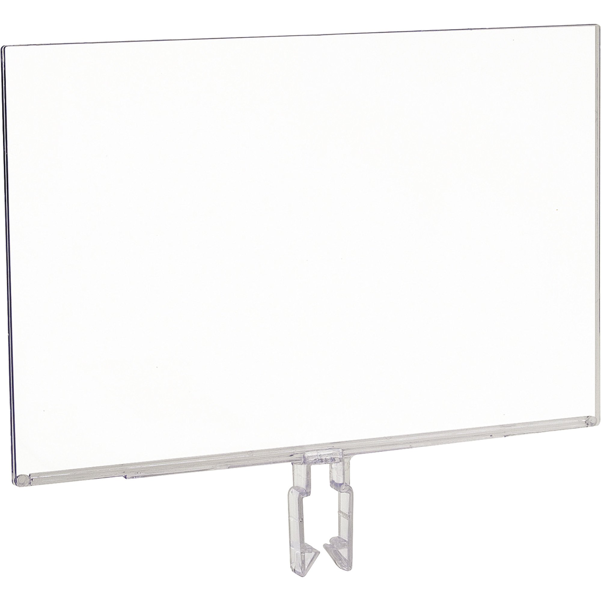 Econoco Polycarbonate Retail Sign Holder with Hang Rail Clamp — 24-Pack ...