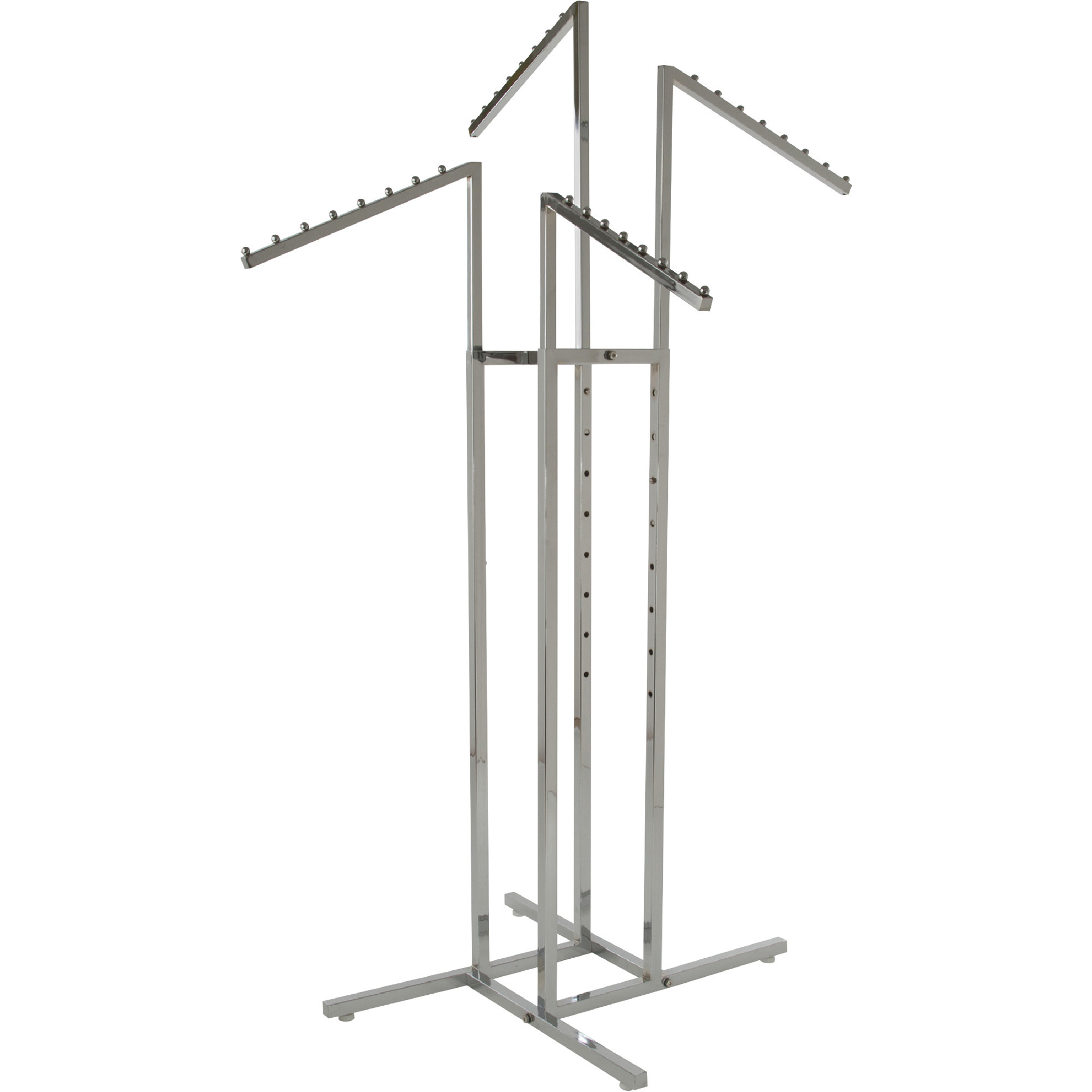 Econoco 4-Way Slant-Arm Rack with Square Tubing, 48in.-72in.H, Model ...