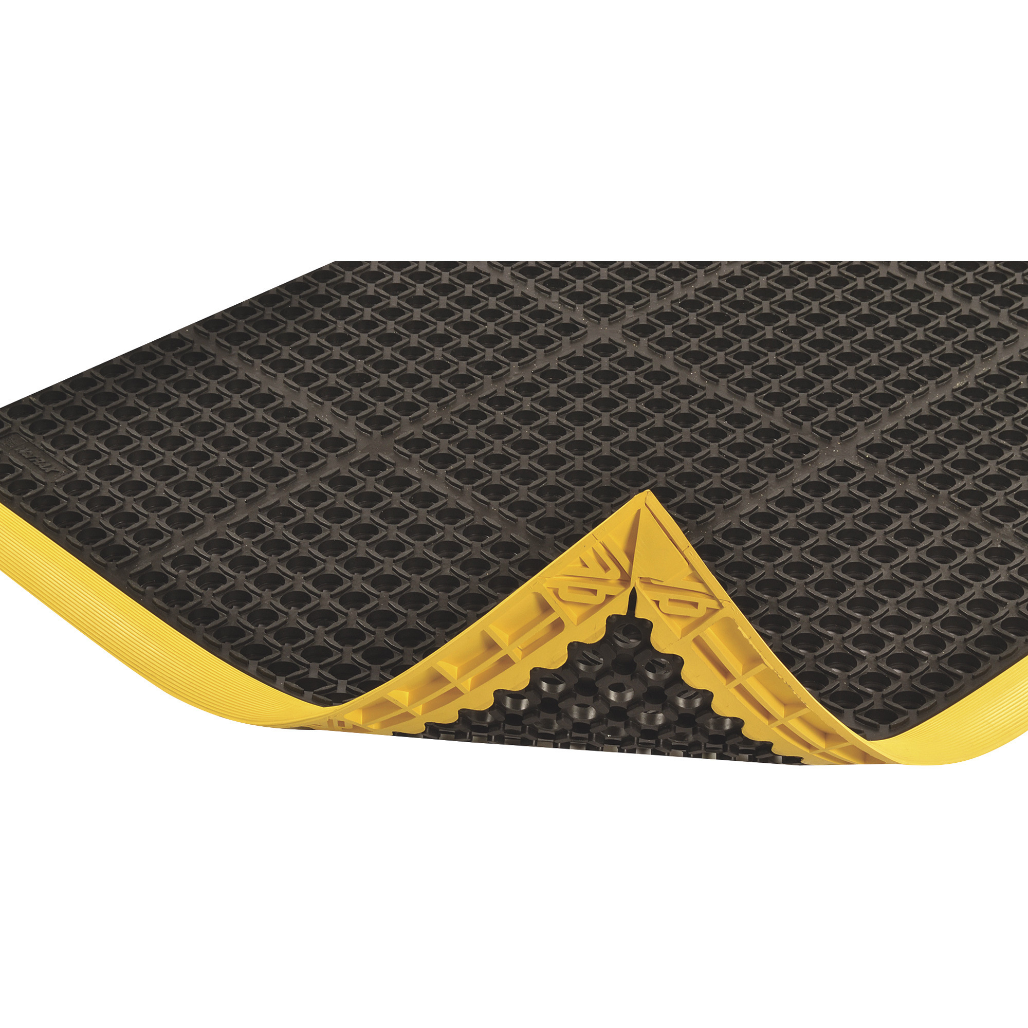 Notrax Safety Stance Safety Mat with Drainage, 10ft. x 3ft., Yellow ...
