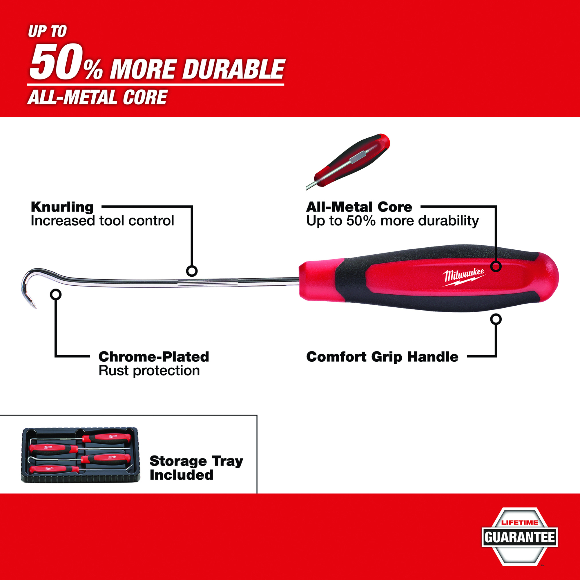 Milwaukee 4-Pc. Hook and Pick Set, Model# 48-22-9215 | Northern Tool