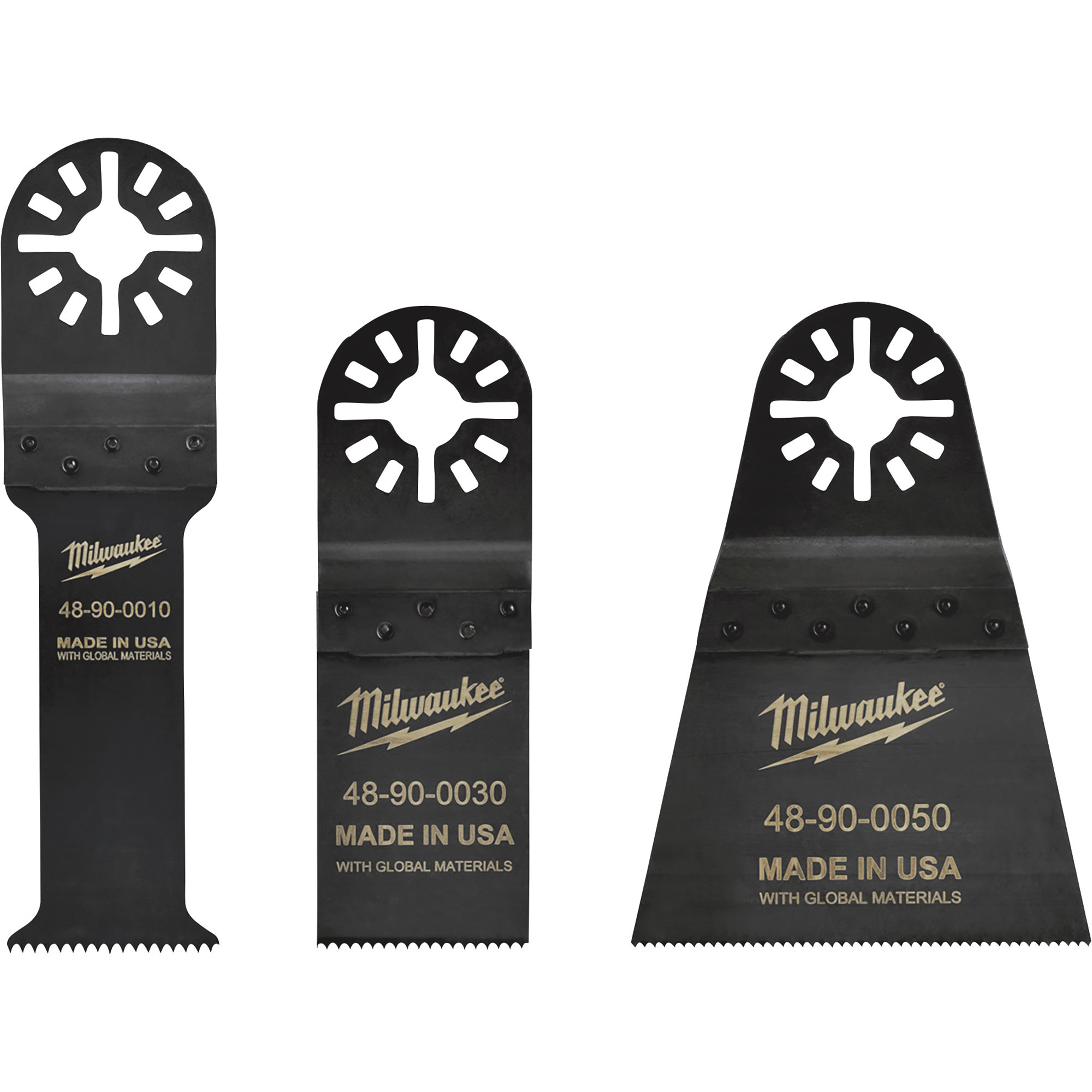 Milwaukee Assorted Oscillating Multi-Tool Blade Kit — 3-Pc., Model# 48 ...