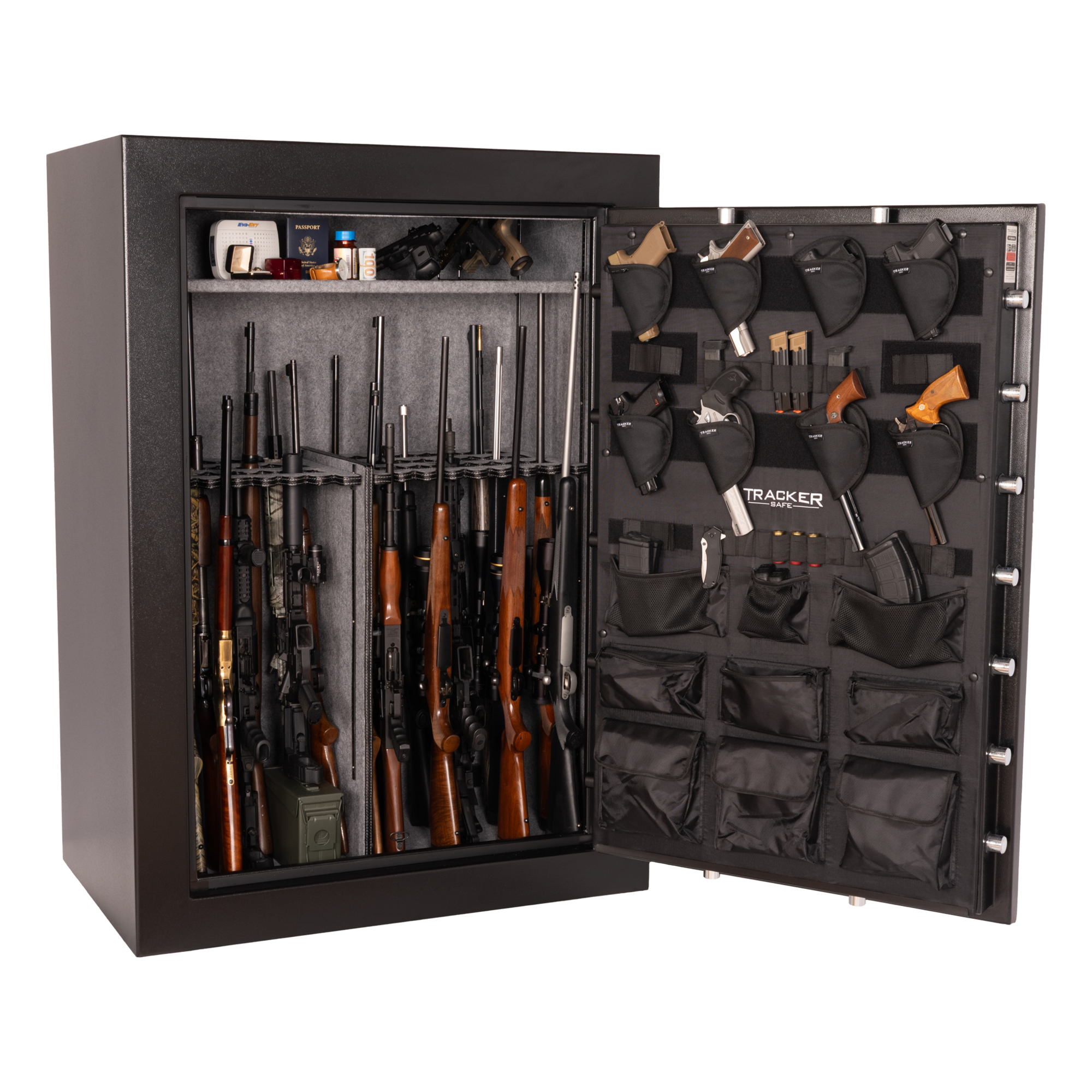 Tracker Safe 64 Gun Safe, Mechanical Dial Lock, 60 Minute Fire Rating ...