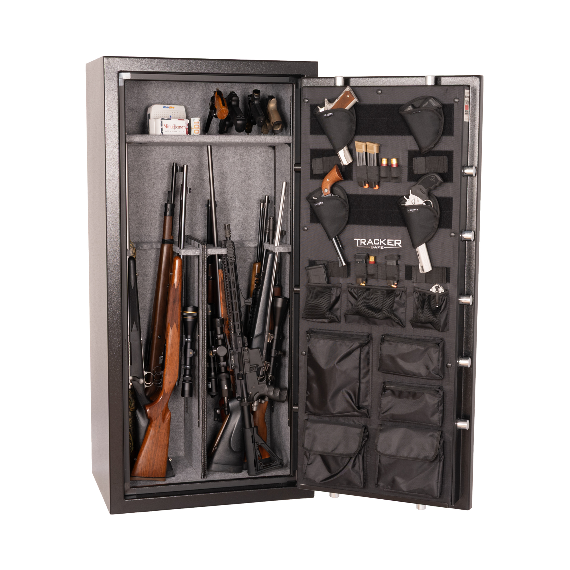 Tracker Safe 20 Gun Safe, Mechanical Dial Lock, 60 Minute Fire Rating ...