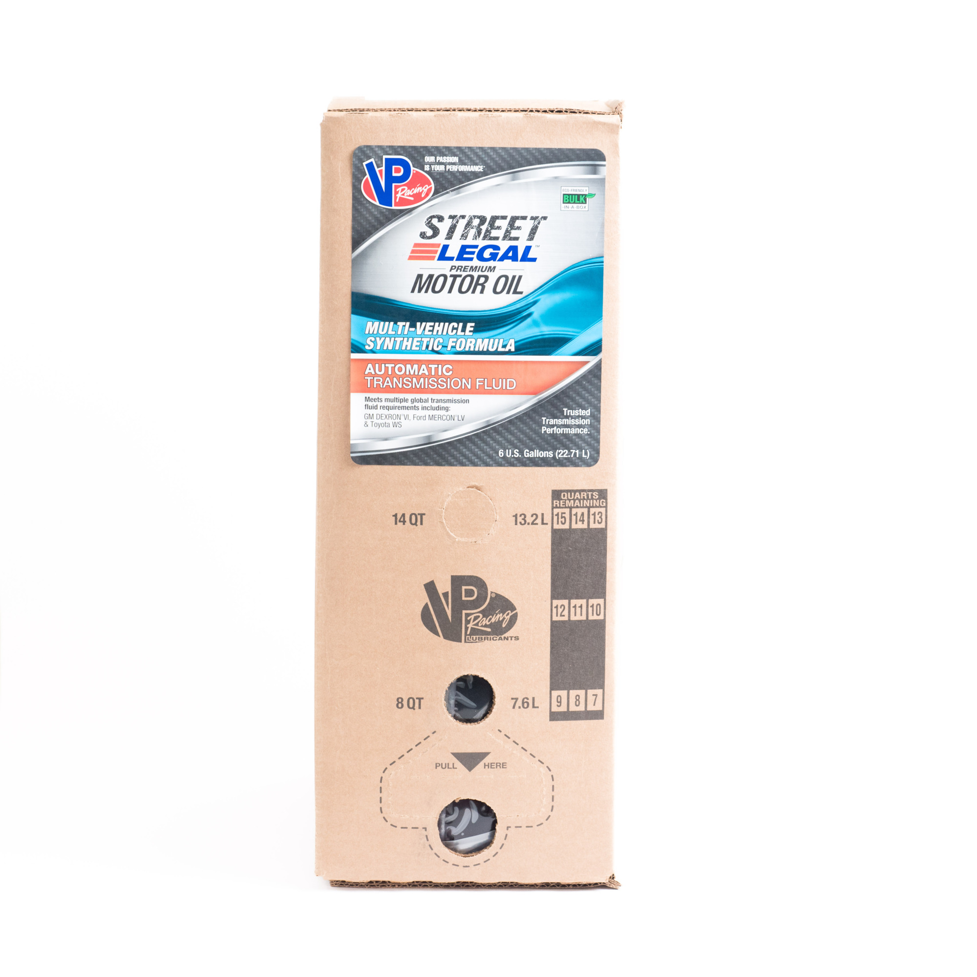 VP Racing, Street Legal Multi-Vehicle Synthetic Trans Fluid, 6 GAL BIB ...