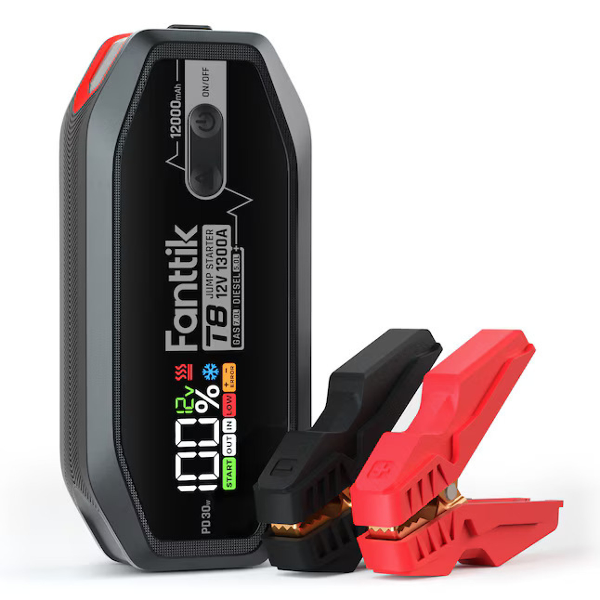 Fanttik T8 Jump Starter, 4000 Amp, 12 Volt, Model# USAKKRDN1037315 ...