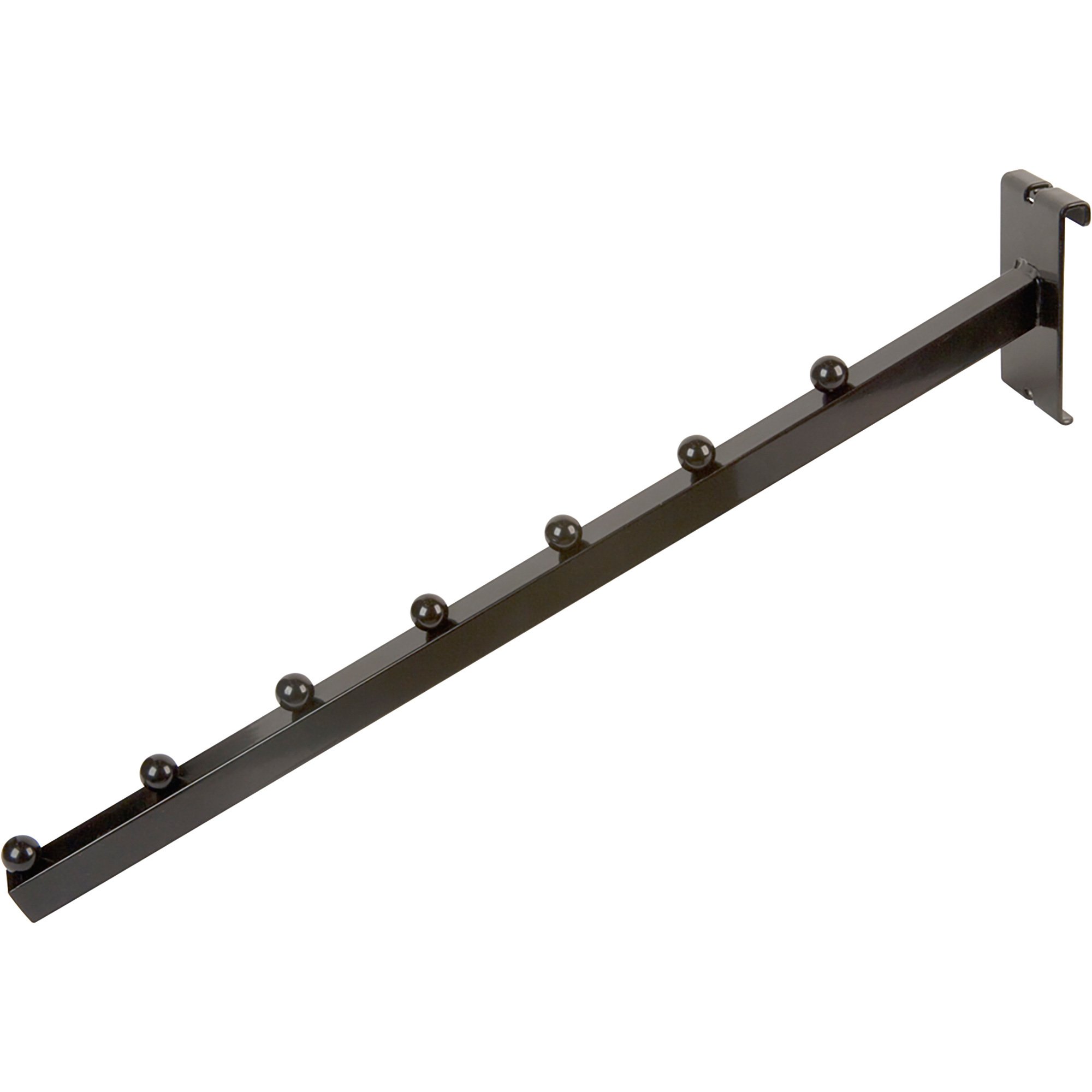 Econoco 7-Ball, 18in.L Gridwall Waterfall Face-Out Display —Black ...