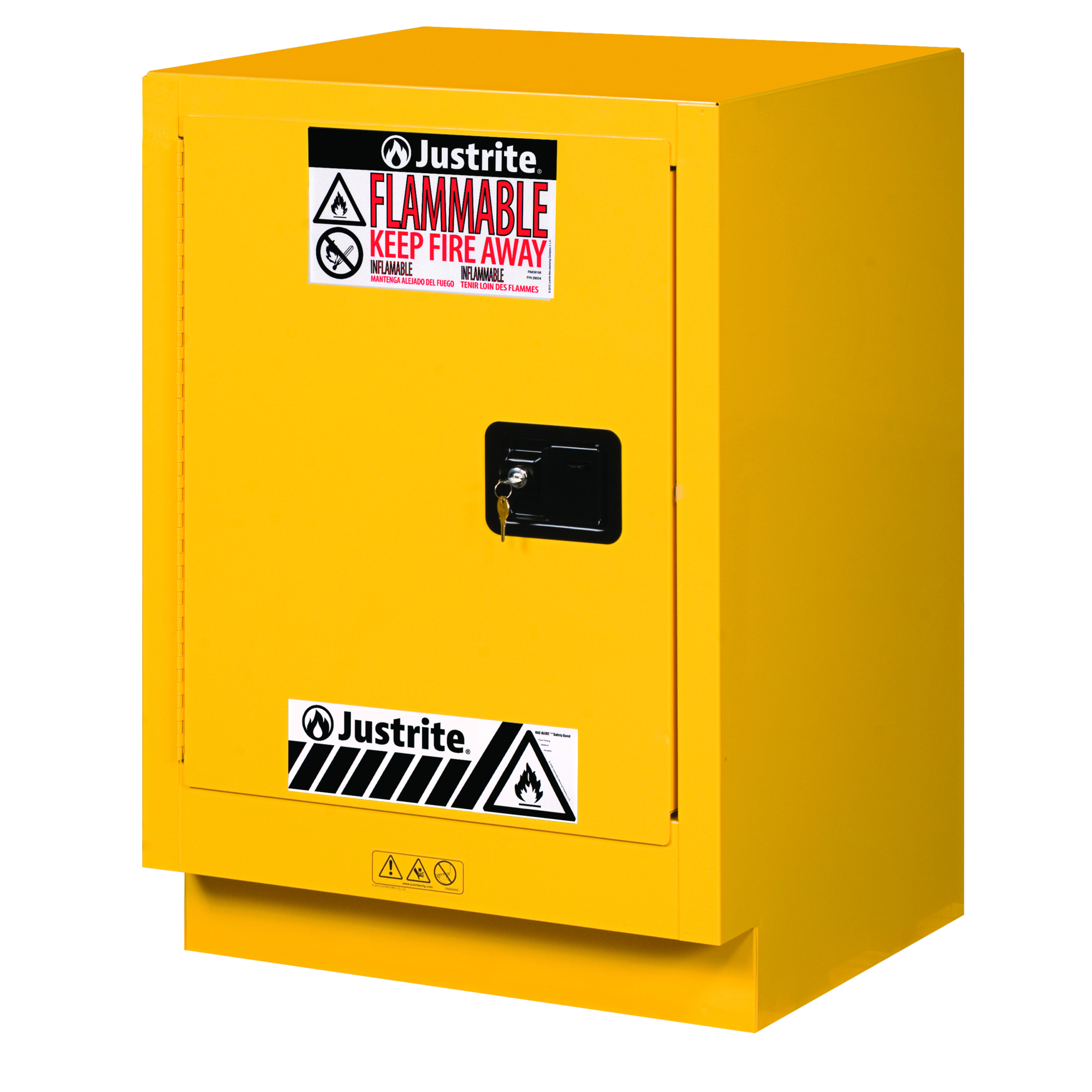 Justrite Sure-Grip EX Flammable Cabinet — 15 Gal., 1 Shelf, 1 Self ...