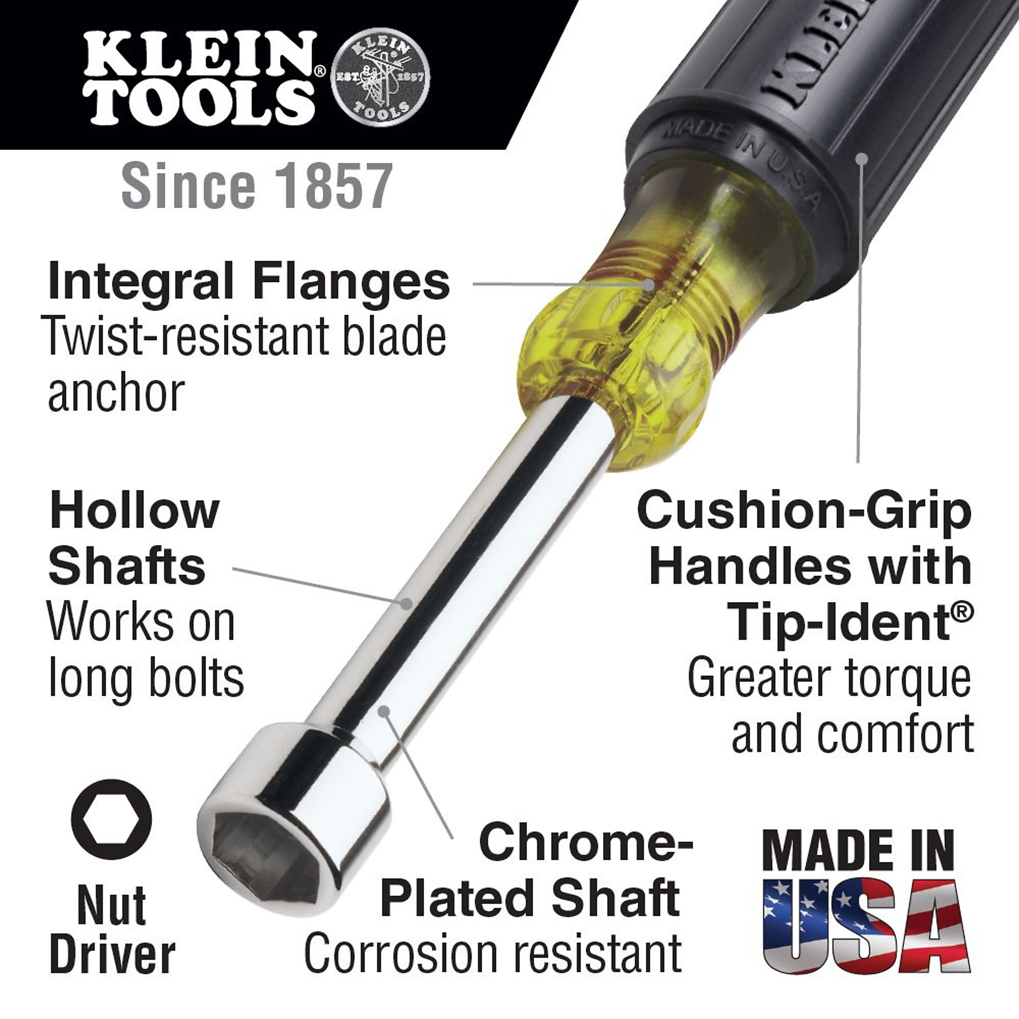 1/4-Inch Stubby Nut Driver with 1-1/2-Inch Shaft | Northern Tool