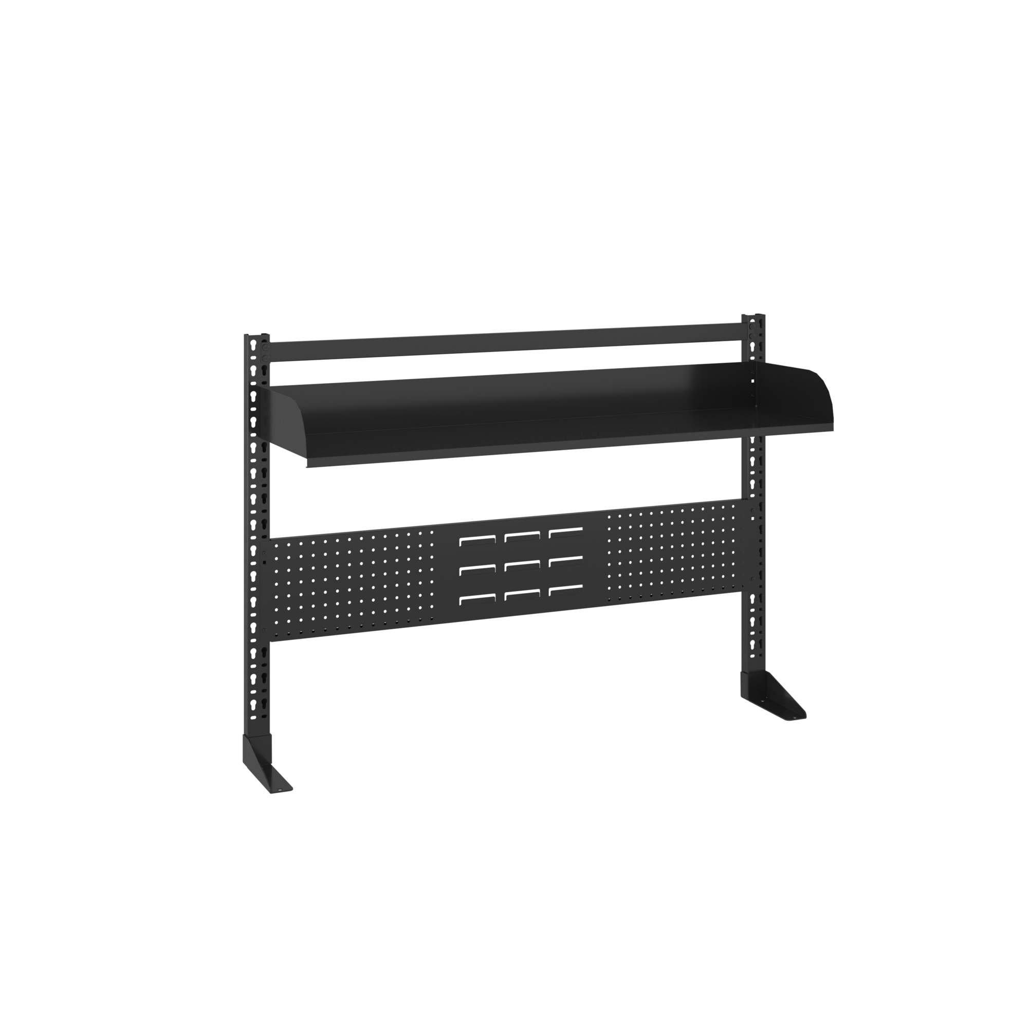 4Dock Modular 44 in. W Metal Workbench Tool Storage Kit with Pegboard ...