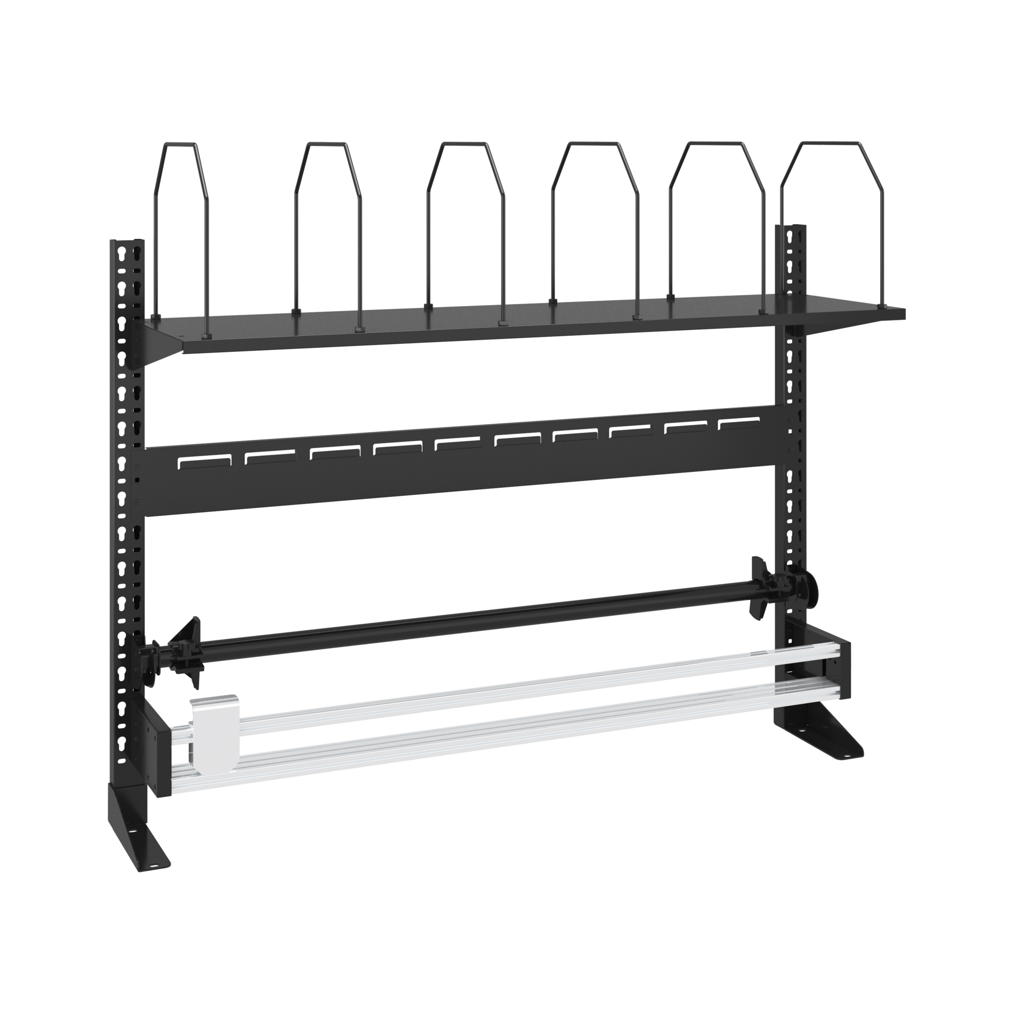 4Dock Modular 44 in. W Metal Workbench Tool Storage Kit with Pegboard ...