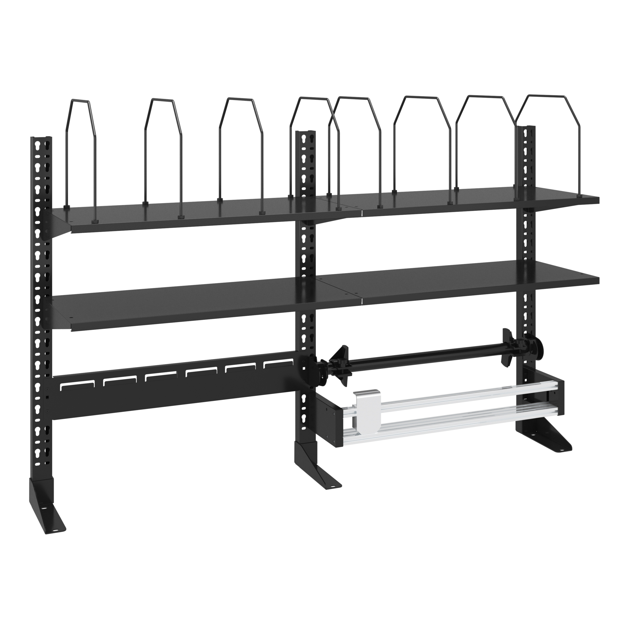 4Dock Modular 44 in. W Metal Workbench Tool Storage Kit with Pegboard ...