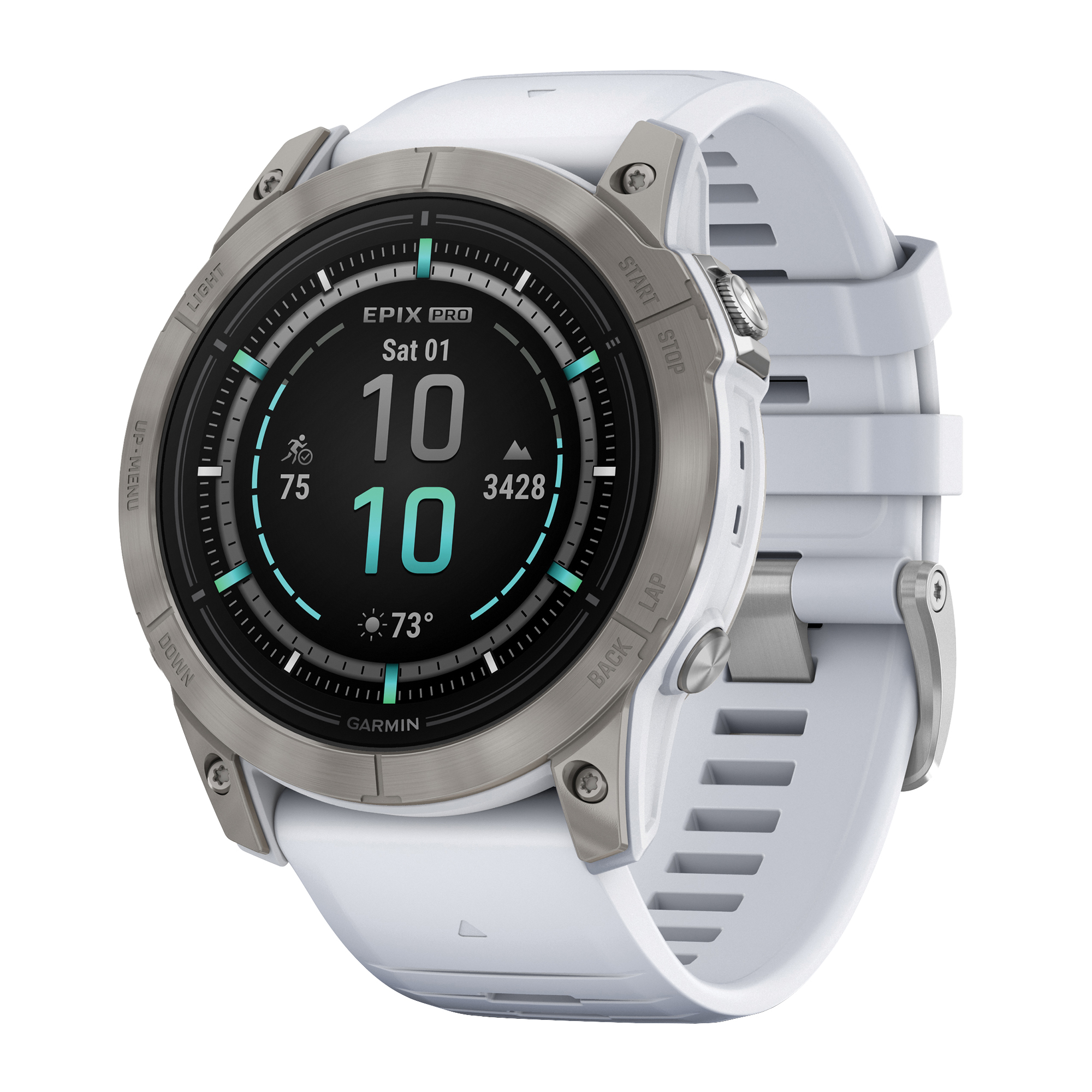 Garmin epix Pro (Gen 2) Sapphire Edition 51-mm Smartwatch with Titanium ...
