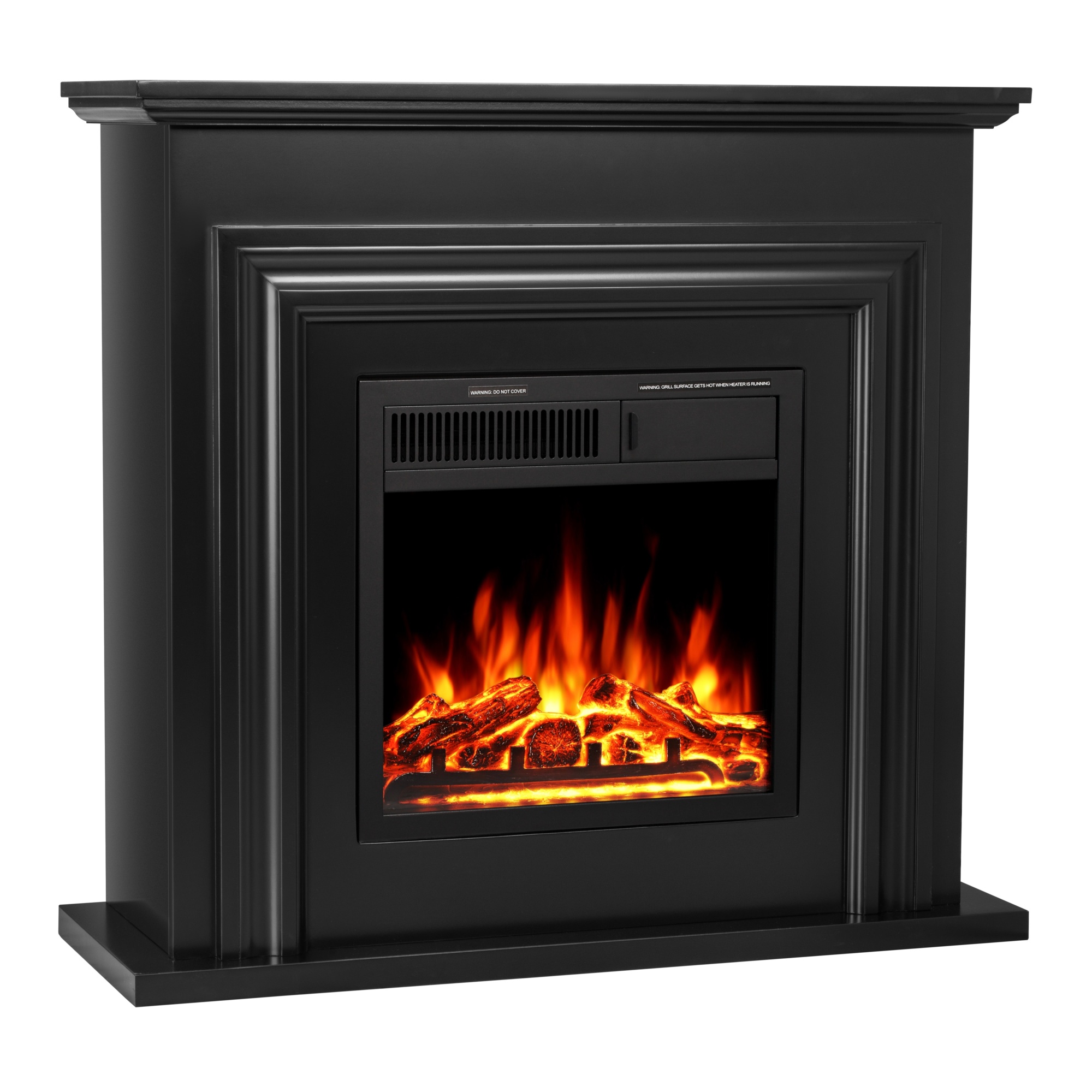 20 in. Freestanding and Wall Mounted Electric Fireplace, Remote Control ...