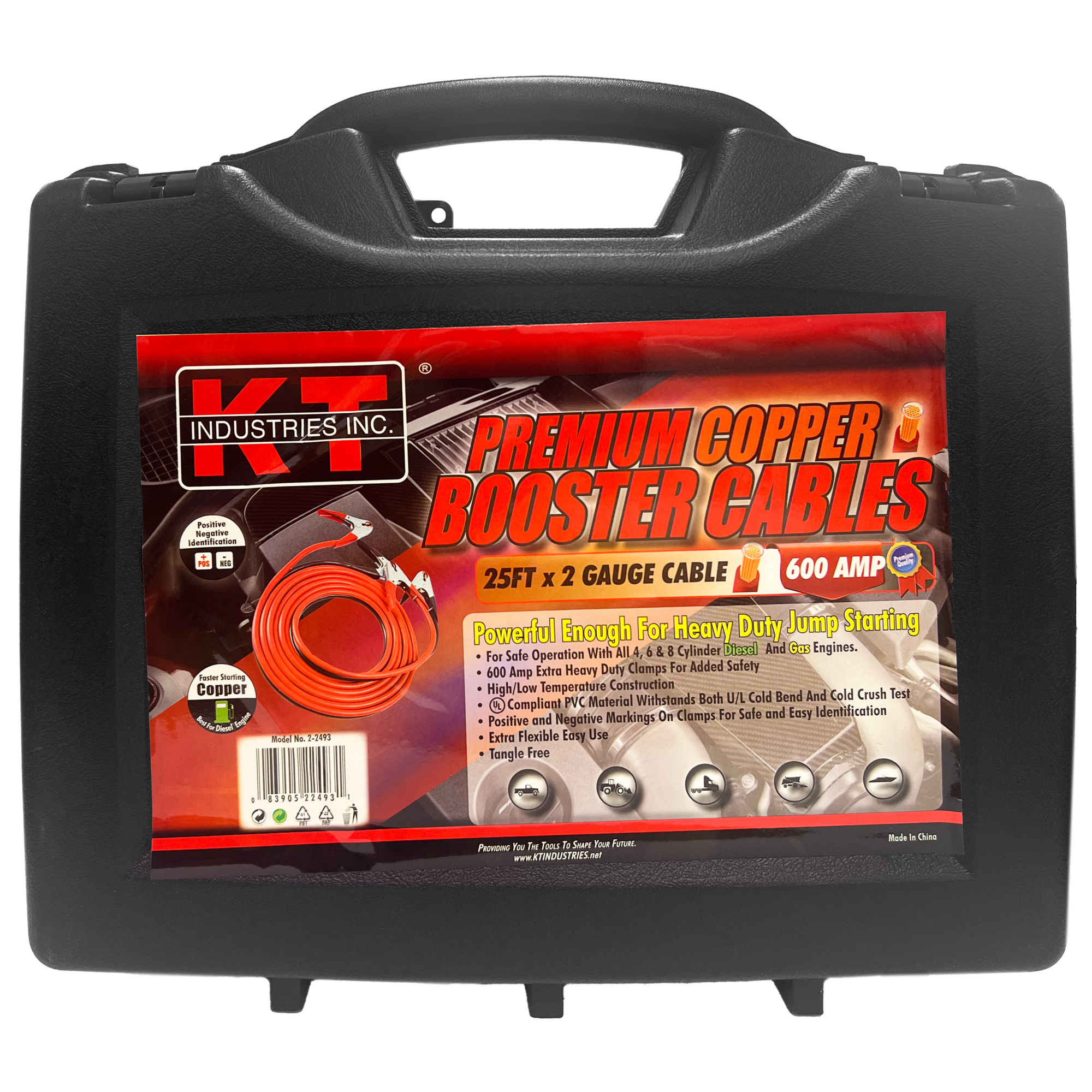 25' 2 GAUGE COPPER BOOSTER CABLE | Northern Tool