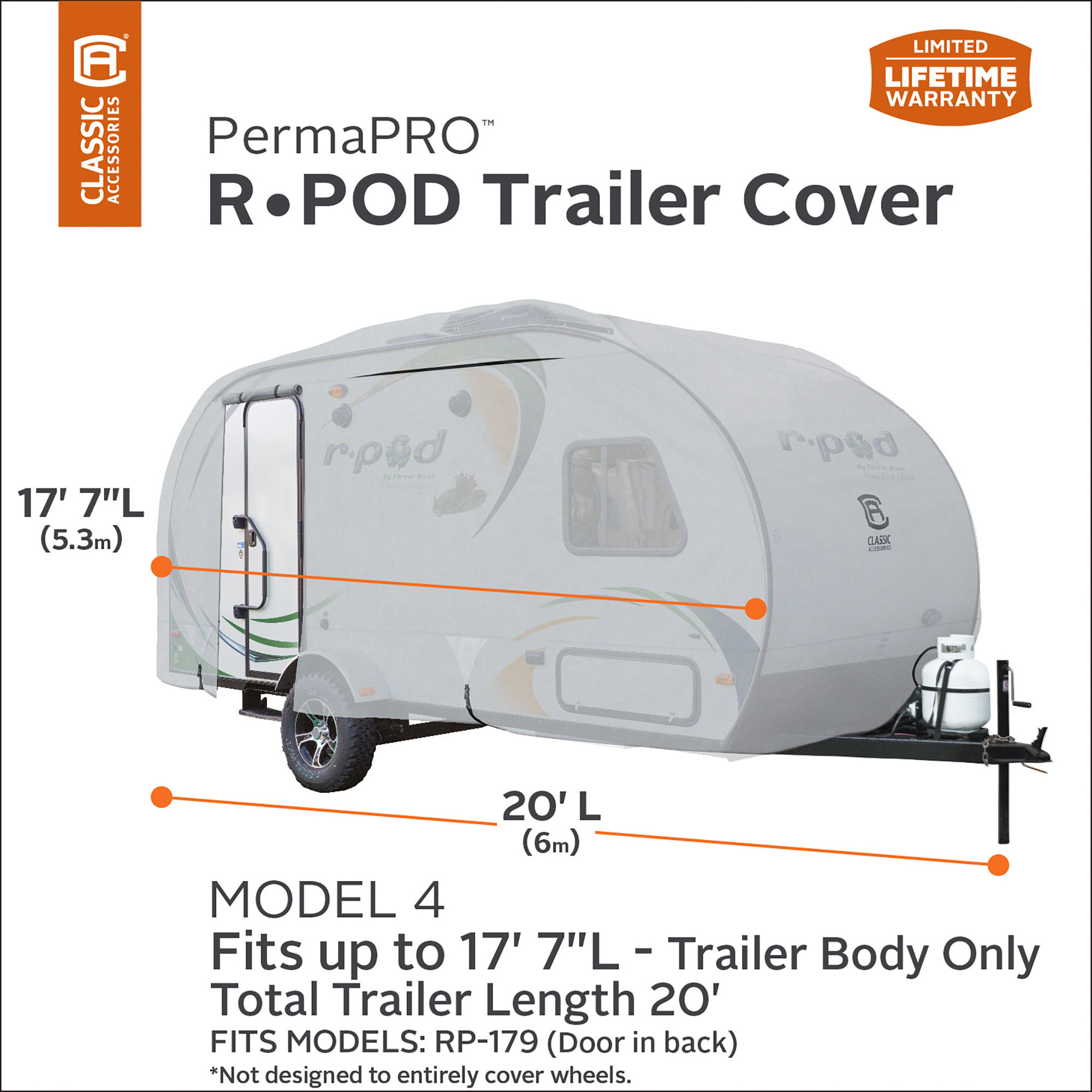Classic Accessories Overdrive PermaPRO Deluxe R-Pod Travel Trailer ...