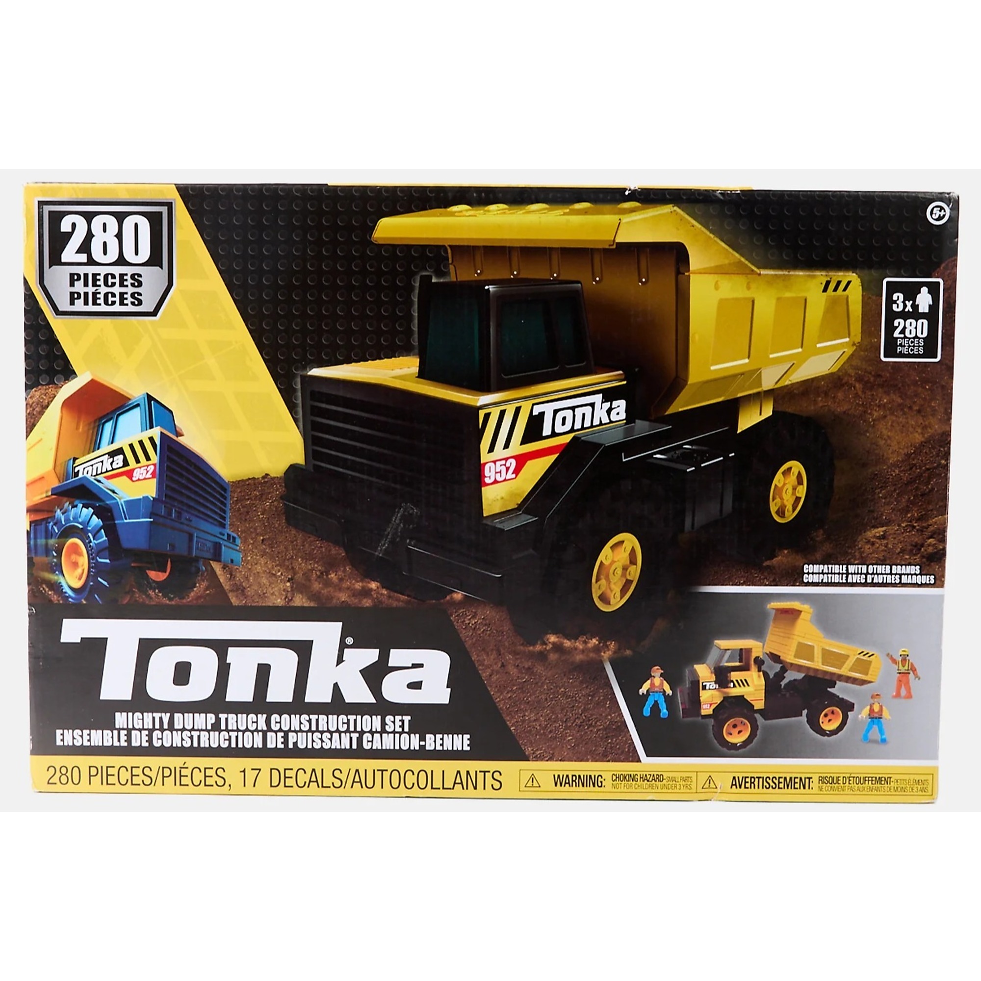 Tonka 280-Pc. Construction Sets, Tower Crane or Dump Truck, Model ...
