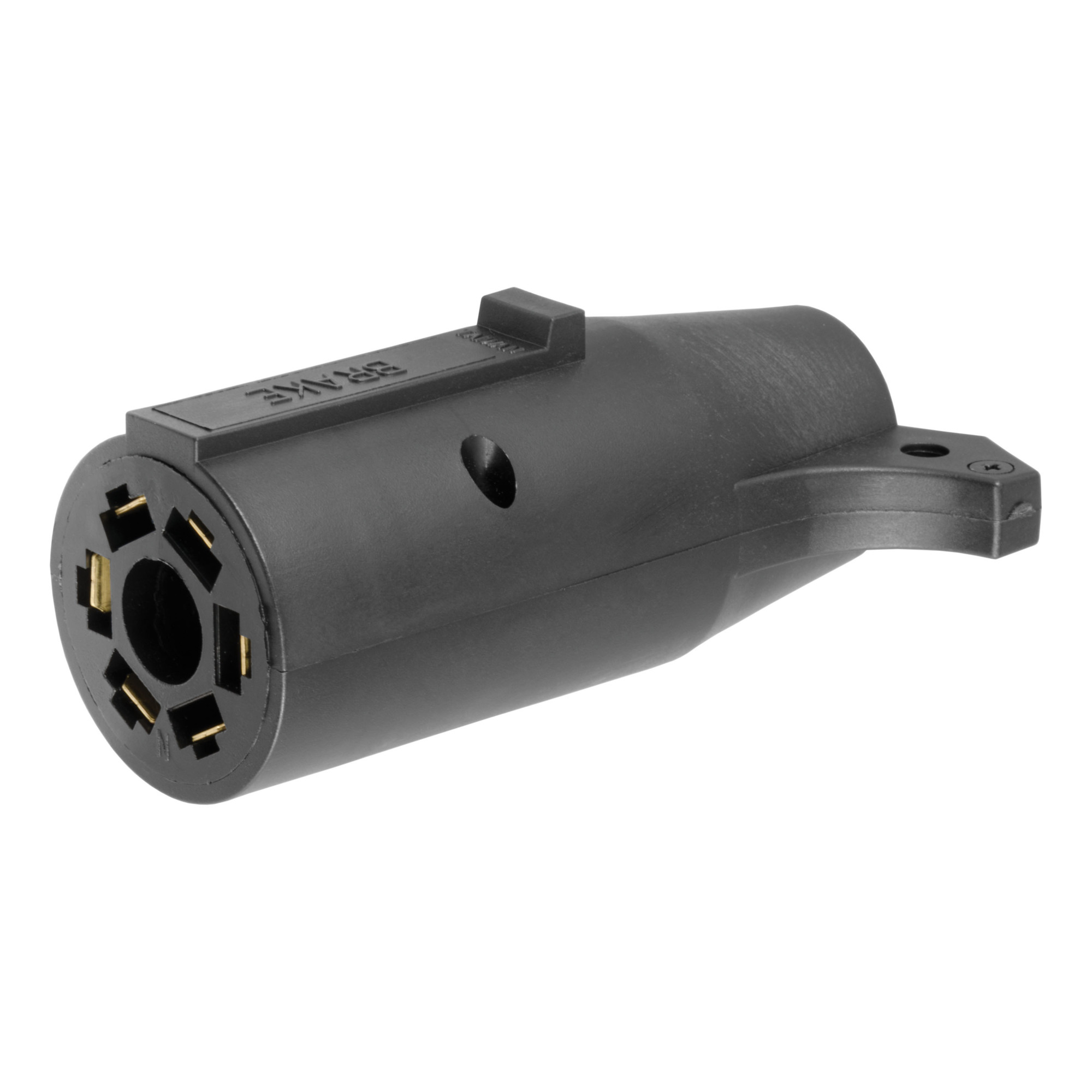 CURT 57660 7-Way RV Blade Vehicle-Side to 6-Way Round Trailer Wiring ...