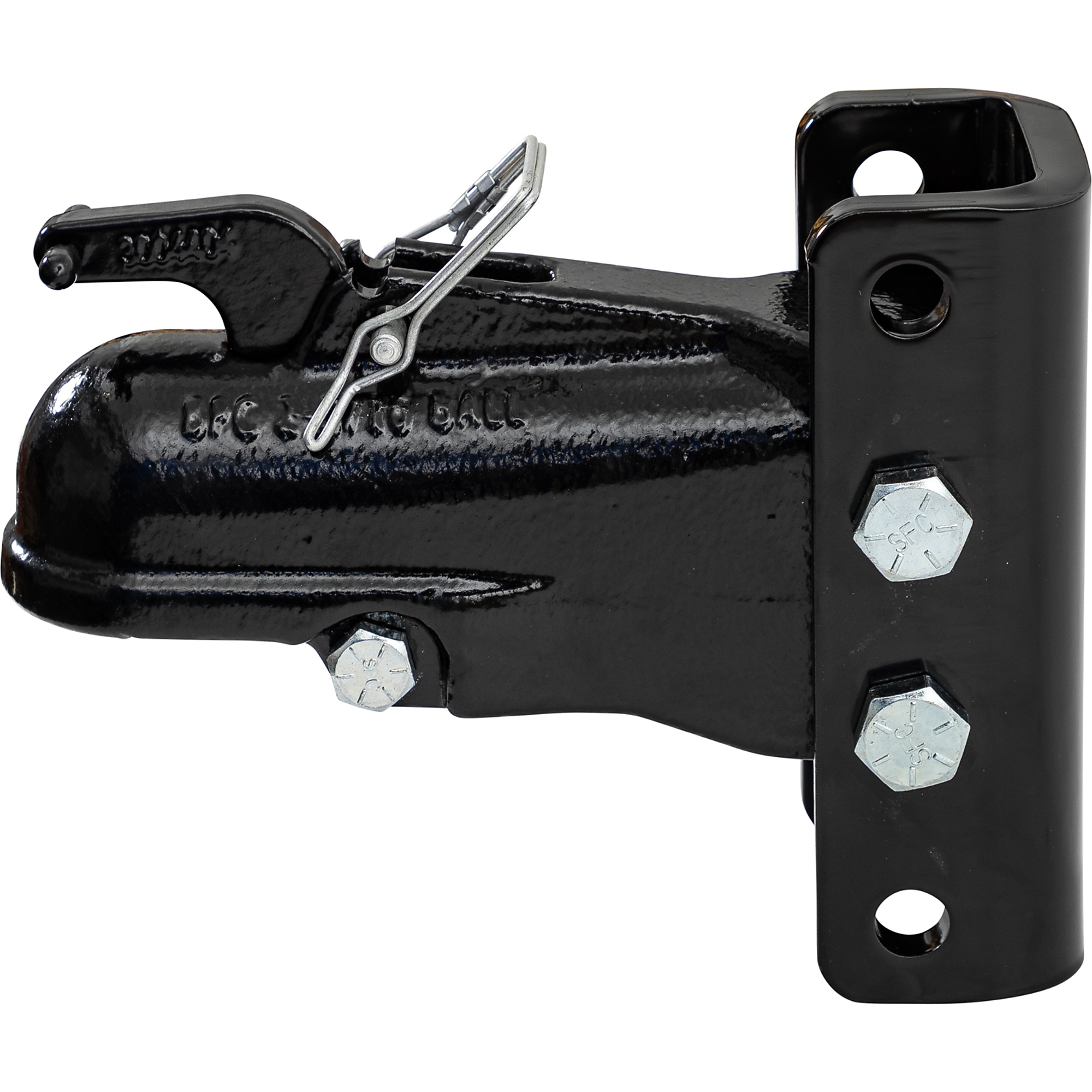 Buyers Products 2-5/16 in black powder coated towing coupler, w/ 3 ...