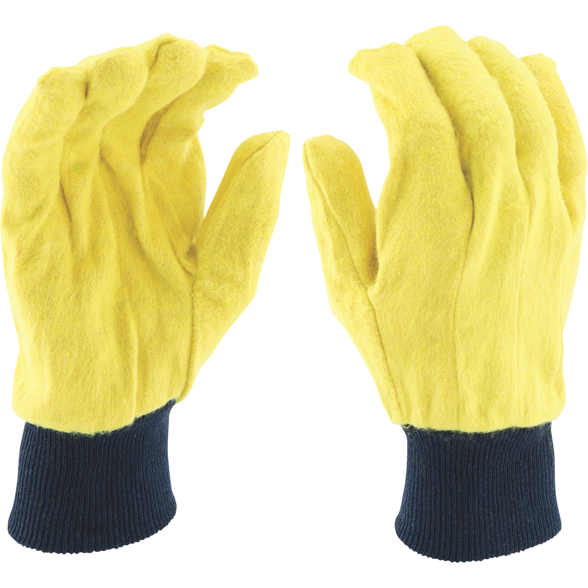 Ironton Chore Gloves, 12 Pairs, Yellow, Large | Northern Tool