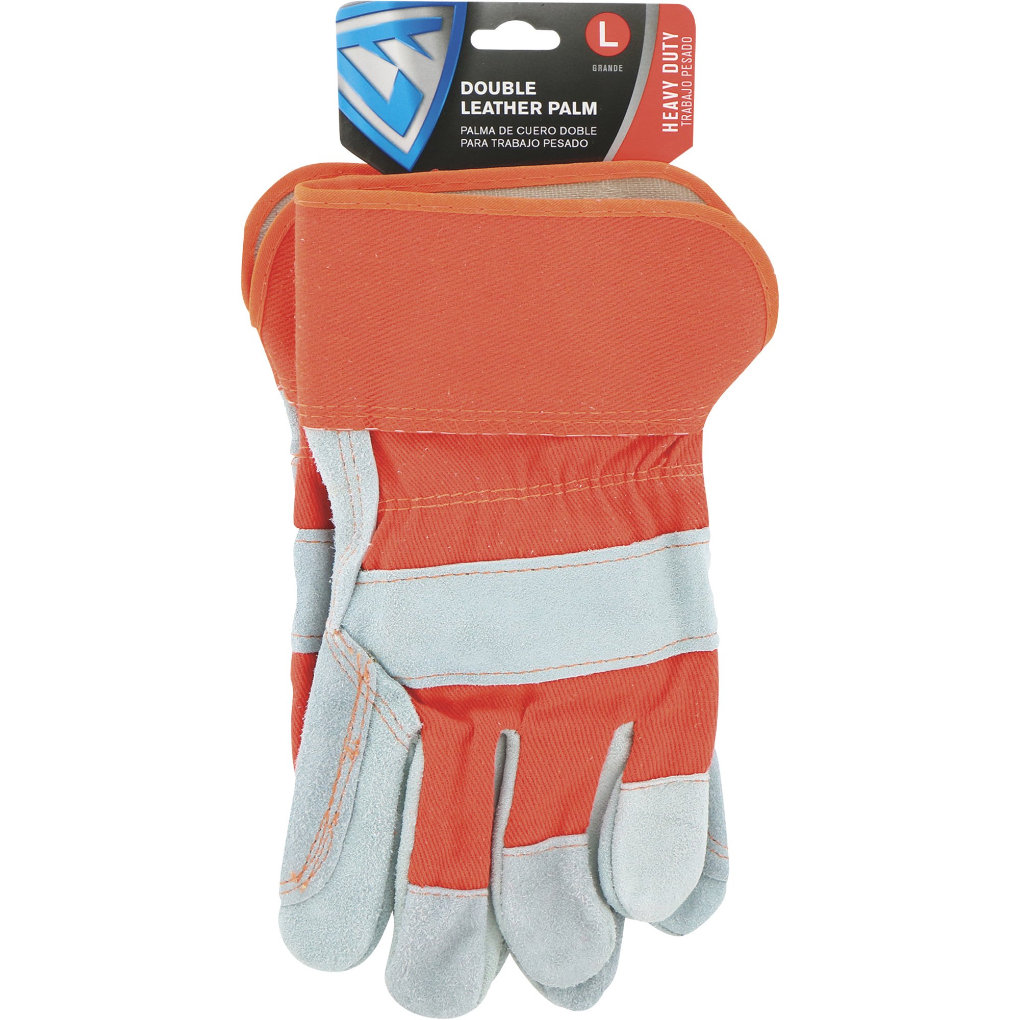 West Chester Protective Gear Men's Double-Leather Palm Work Gloves with ...