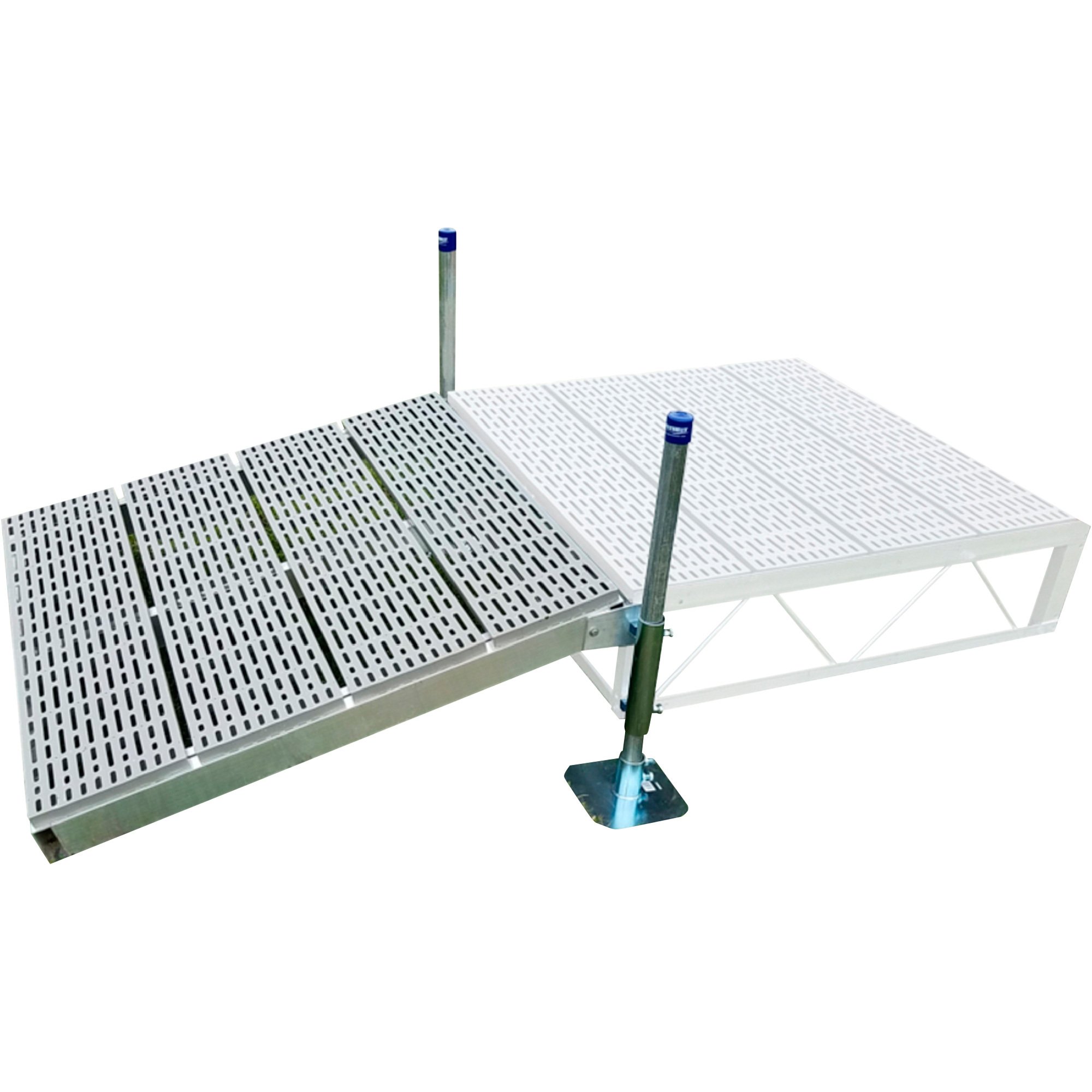 Patriot Docks 4ft. x 4ft. Universal Shore Ramp Kit — Poly Deck Panel ...