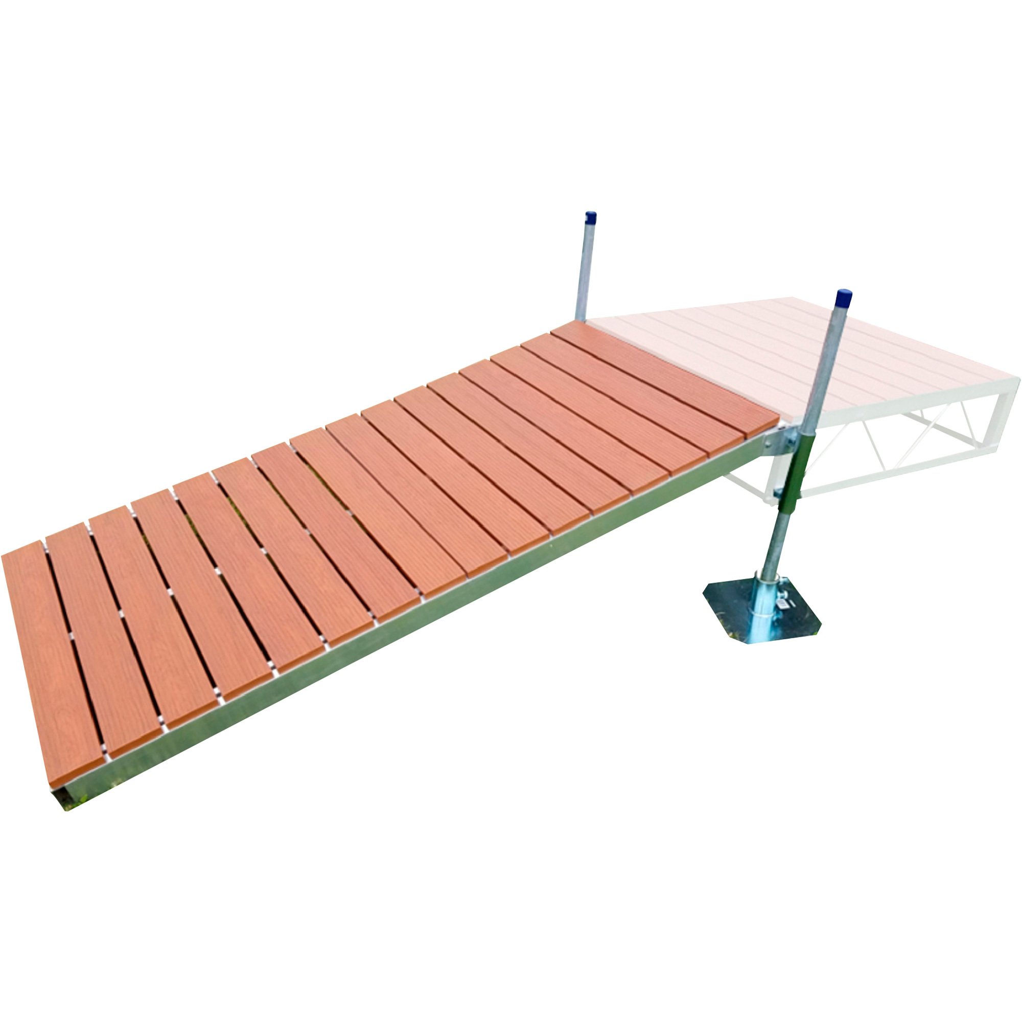 Patriot Docks 4ft. x 8ft. Universal Shore Ramp Kit — Brown Aluminum ...