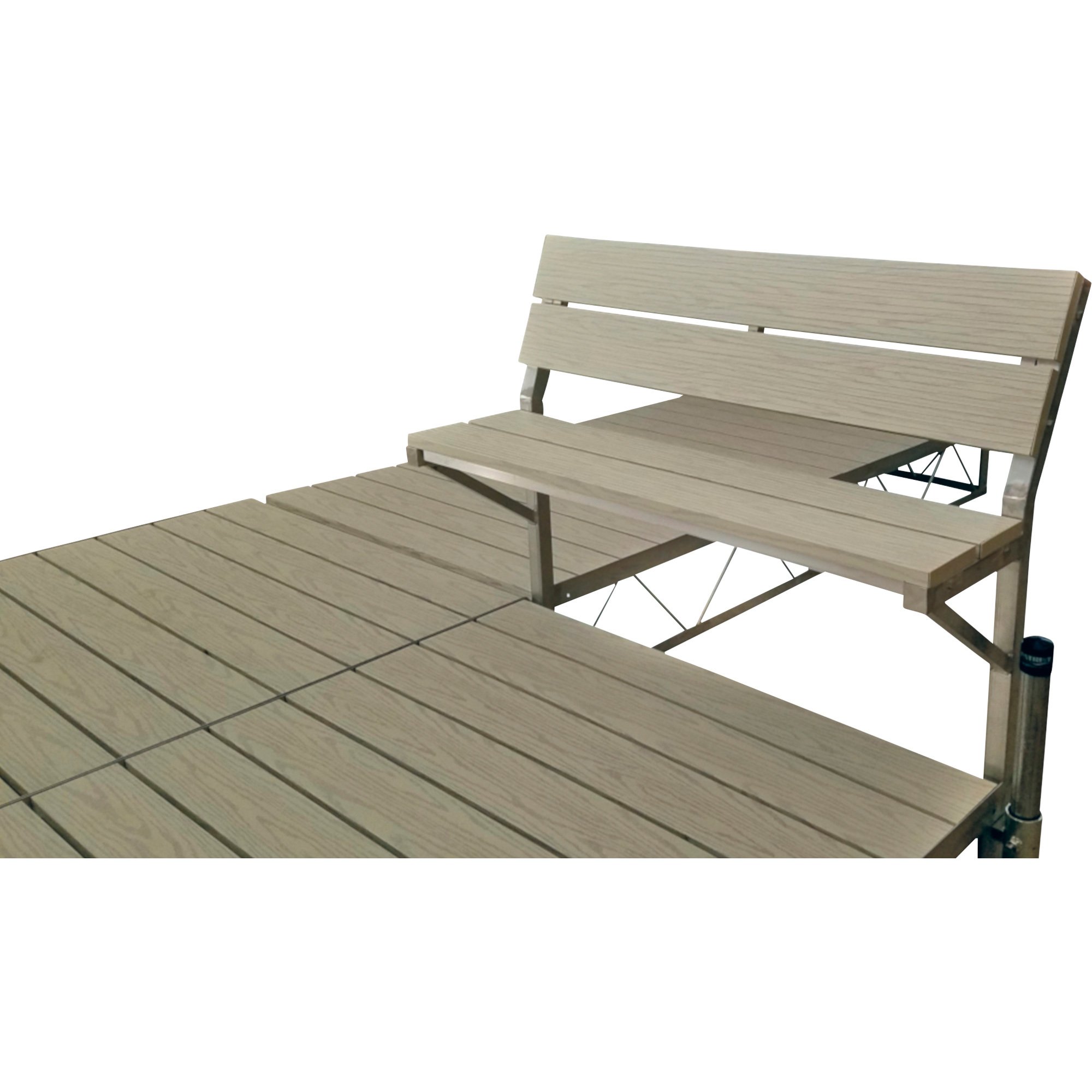 Patriot Docks Bench Kit — With Gray Aluminum Panels, Model# 10837 ...
