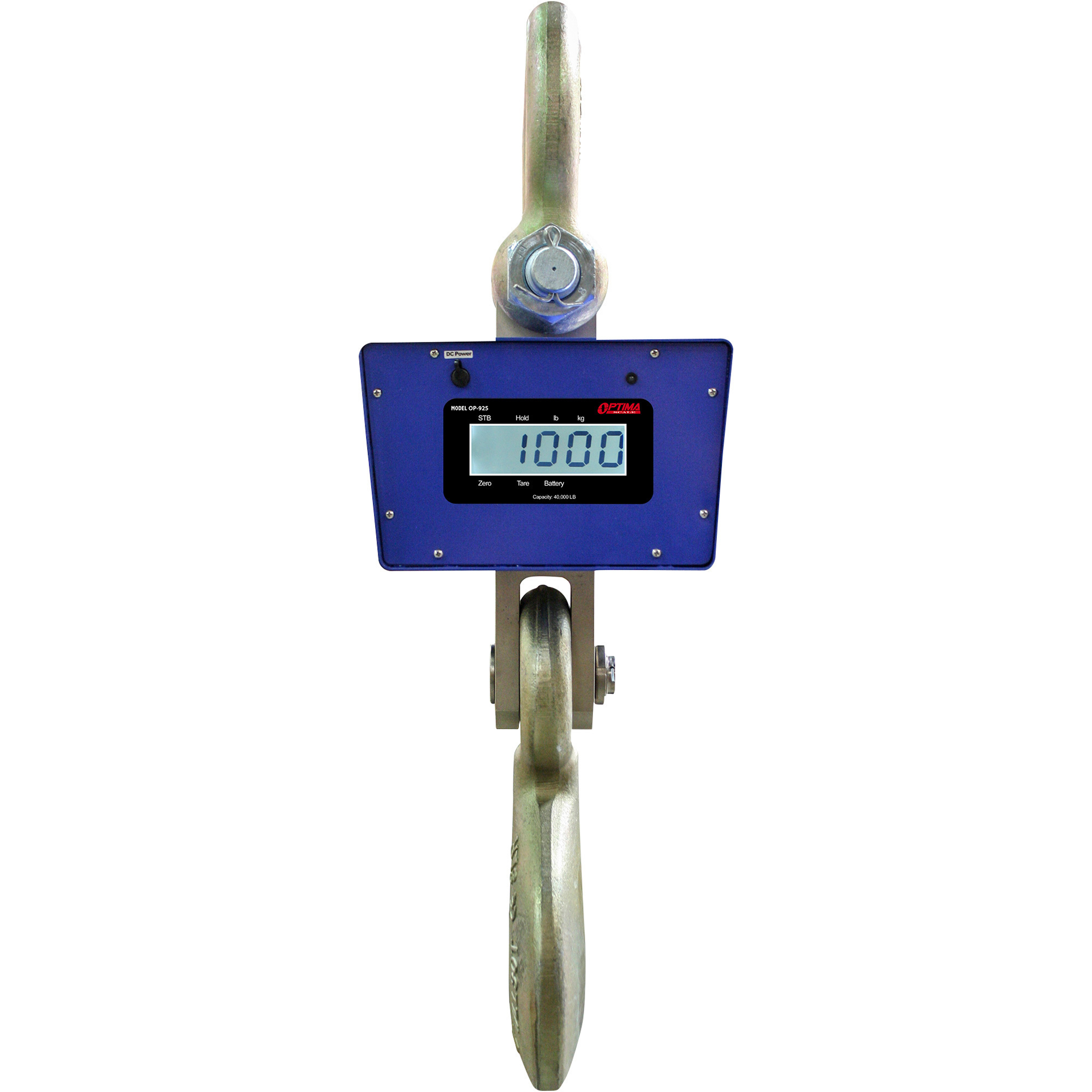 Optima Scale Crane Scale, 40,000-Lb. Capacity, 10-Lb. Display ...