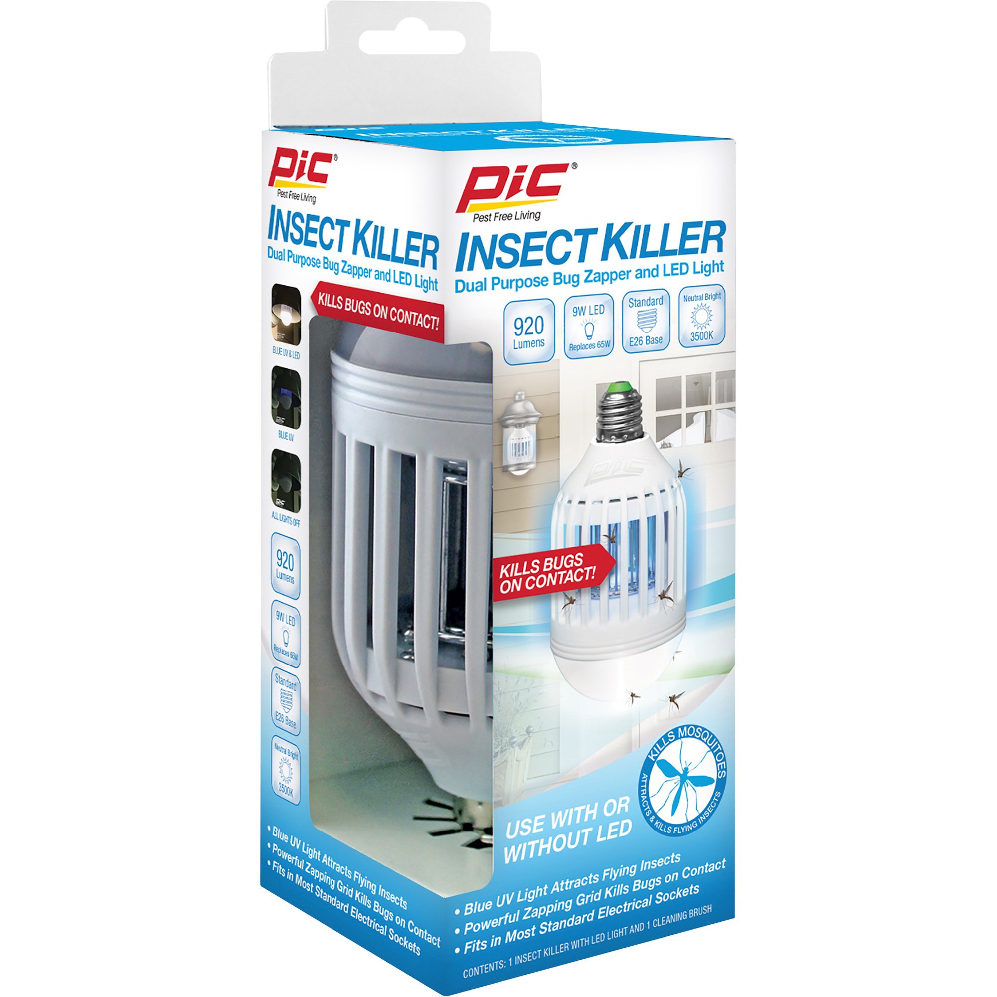 PIC Insect Killer Bulb — 600 Lumens, 9 Watt LED, Model# IKB | Northern Tool